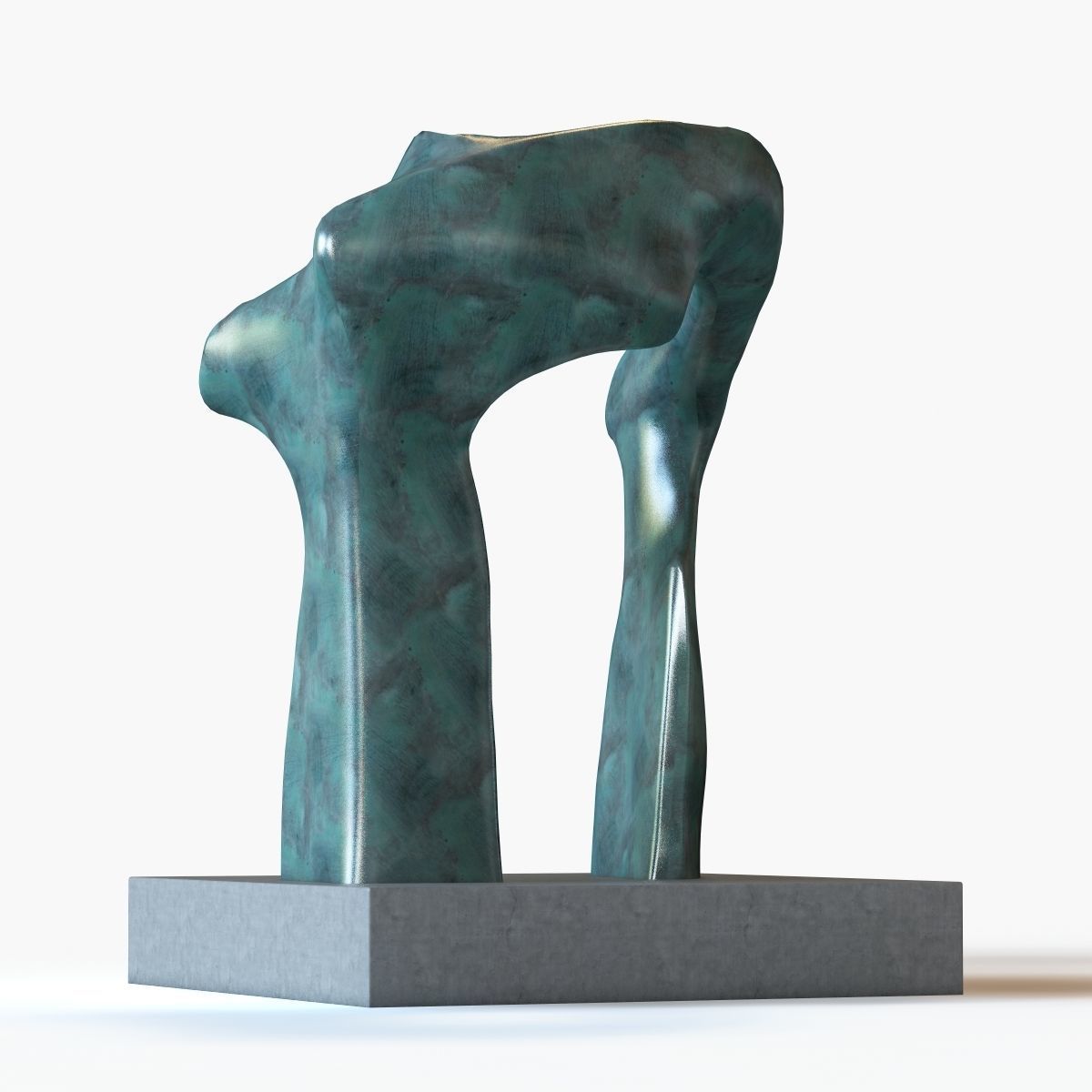 Henry Moore - Large Torso 3D model | CGTrader