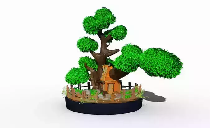 Tree House free VR / AR / low-poly 3D model | CGTrader