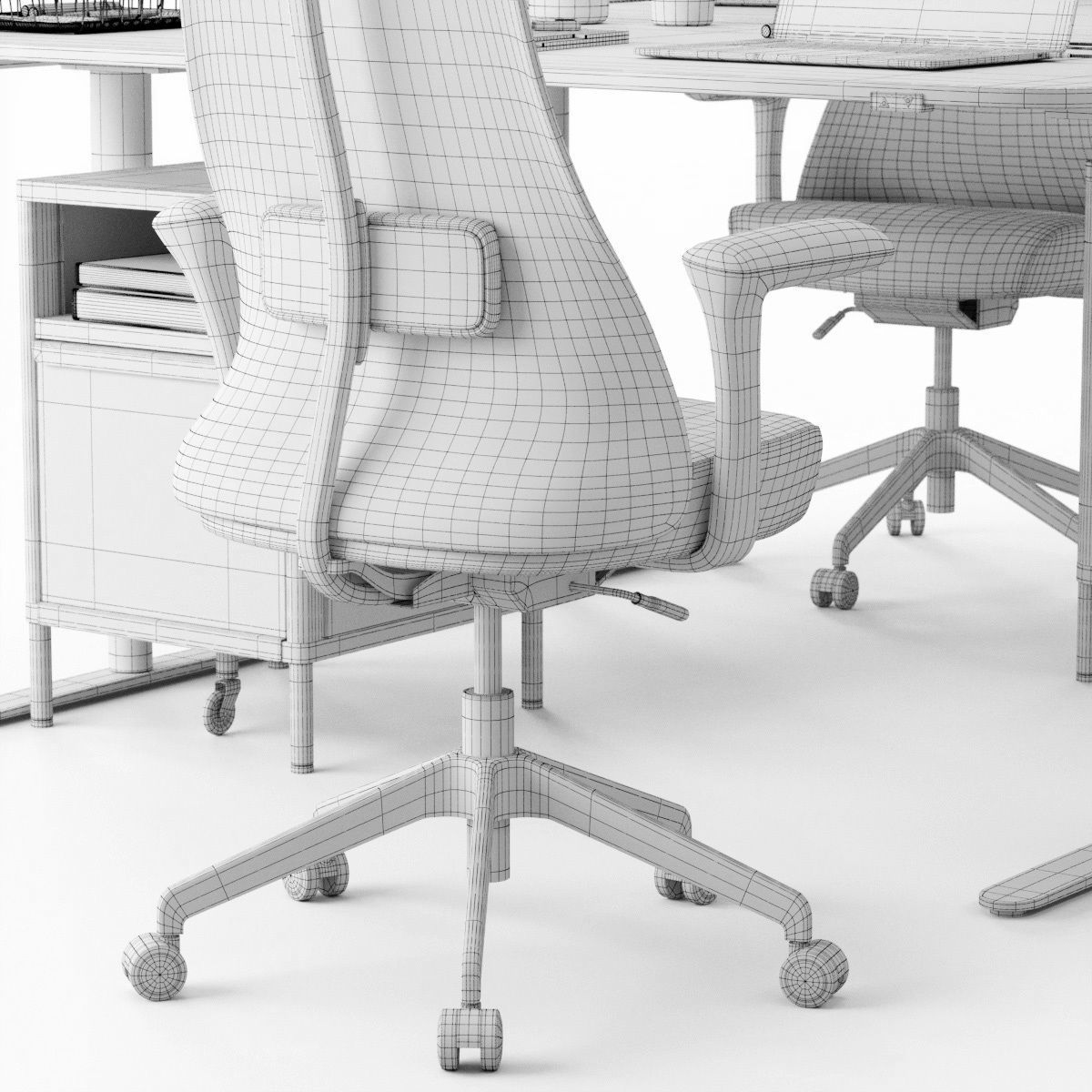 Bekant workplace 3D model | CGTrader