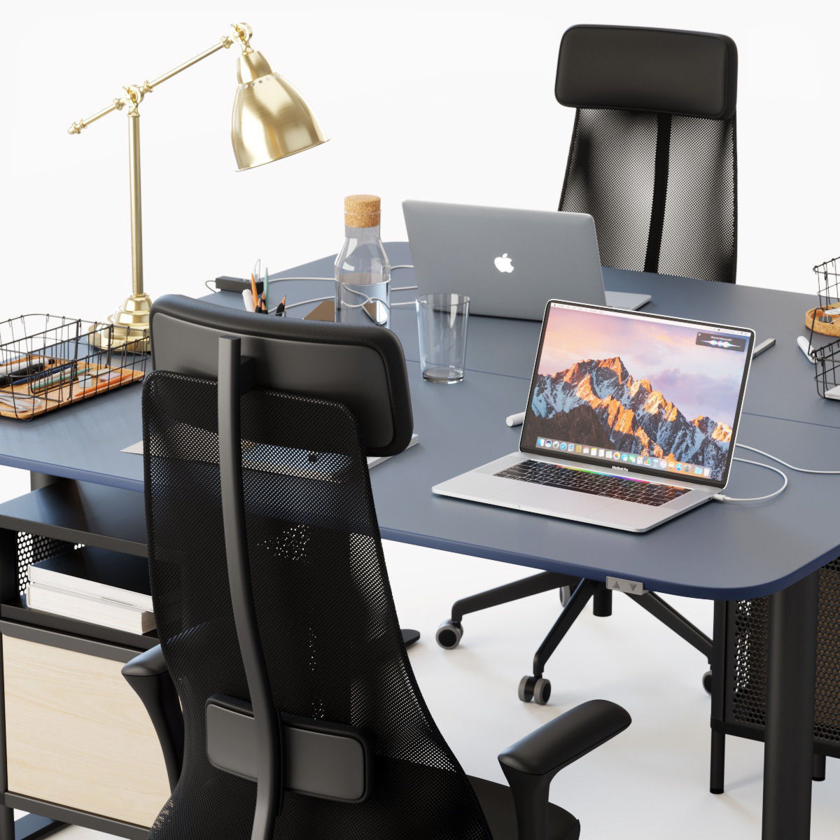 Bekant workplace 3D model | CGTrader