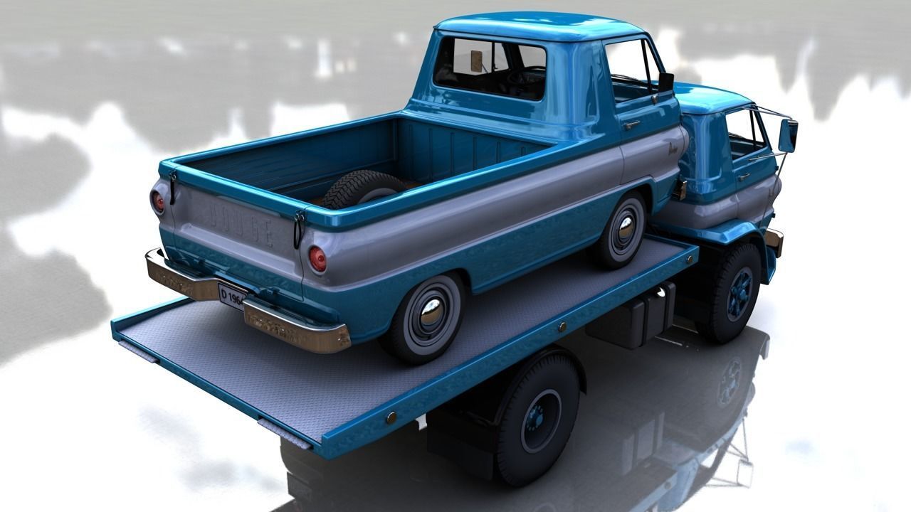 DODGE L700 TRUCK 1966 3D model | CGTrader