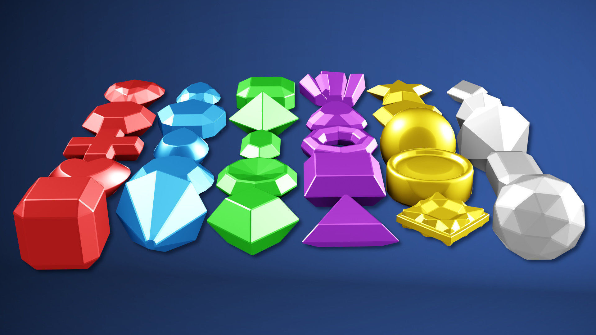 3D model Classic Gems Pack VR / AR / low-poly | CGTrader
