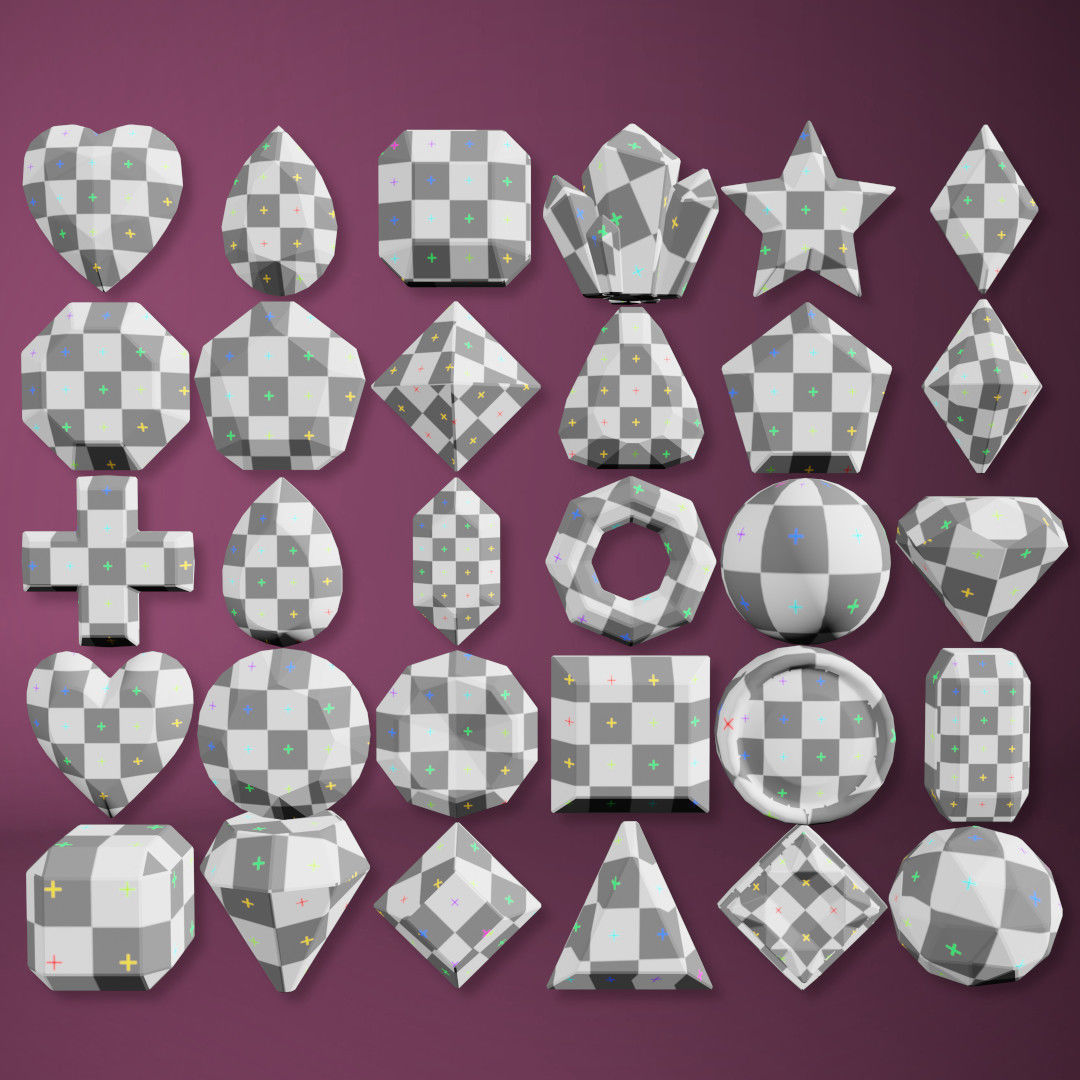 3D model Classic Gems Pack VR / AR / low-poly | CGTrader