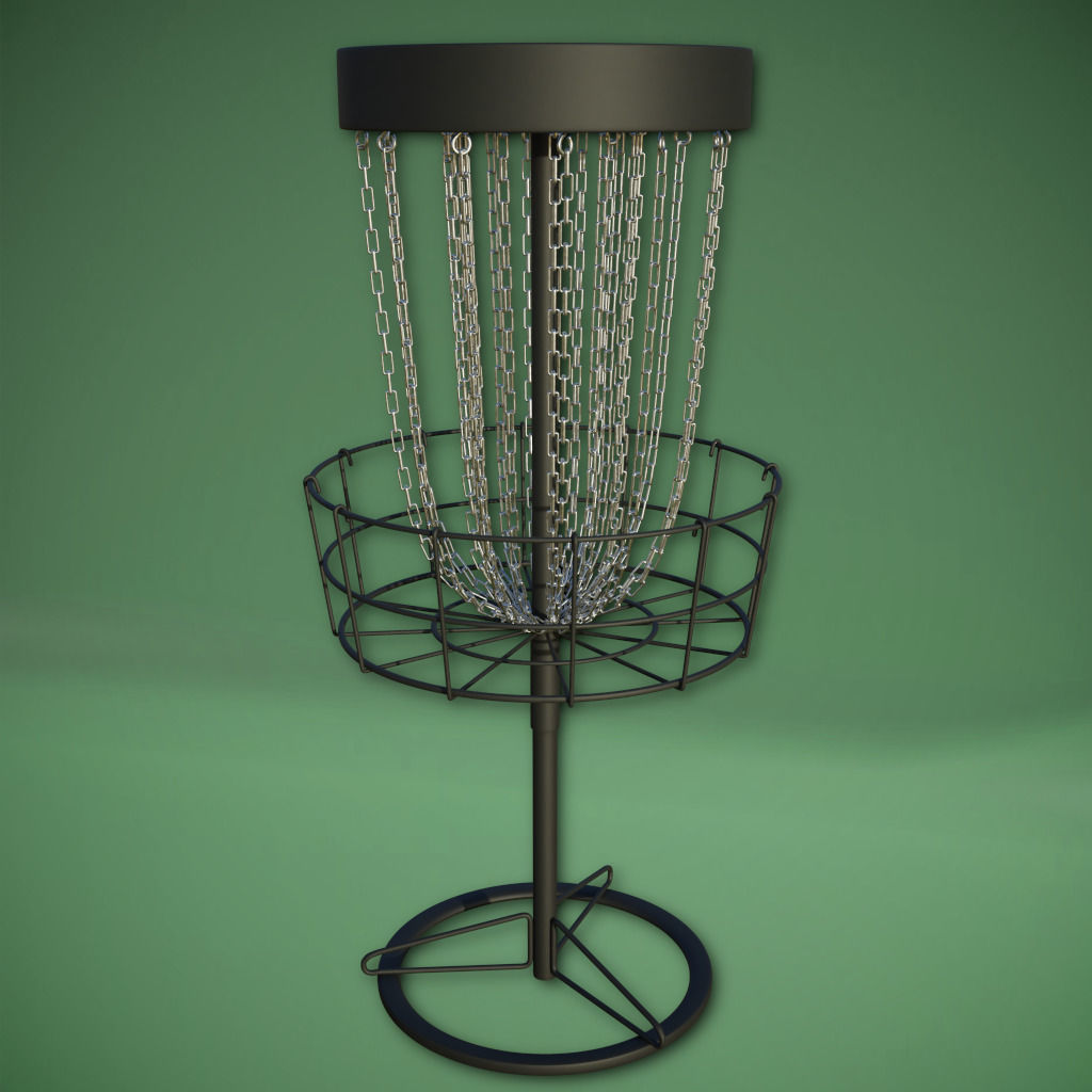 Frisbee Golf Goal Basket 3D model | CGTrader