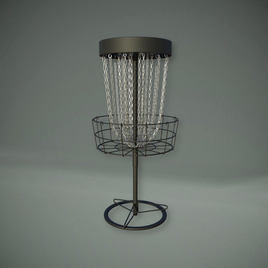 Frisbee Golf Goal Basket 3D model | CGTrader
