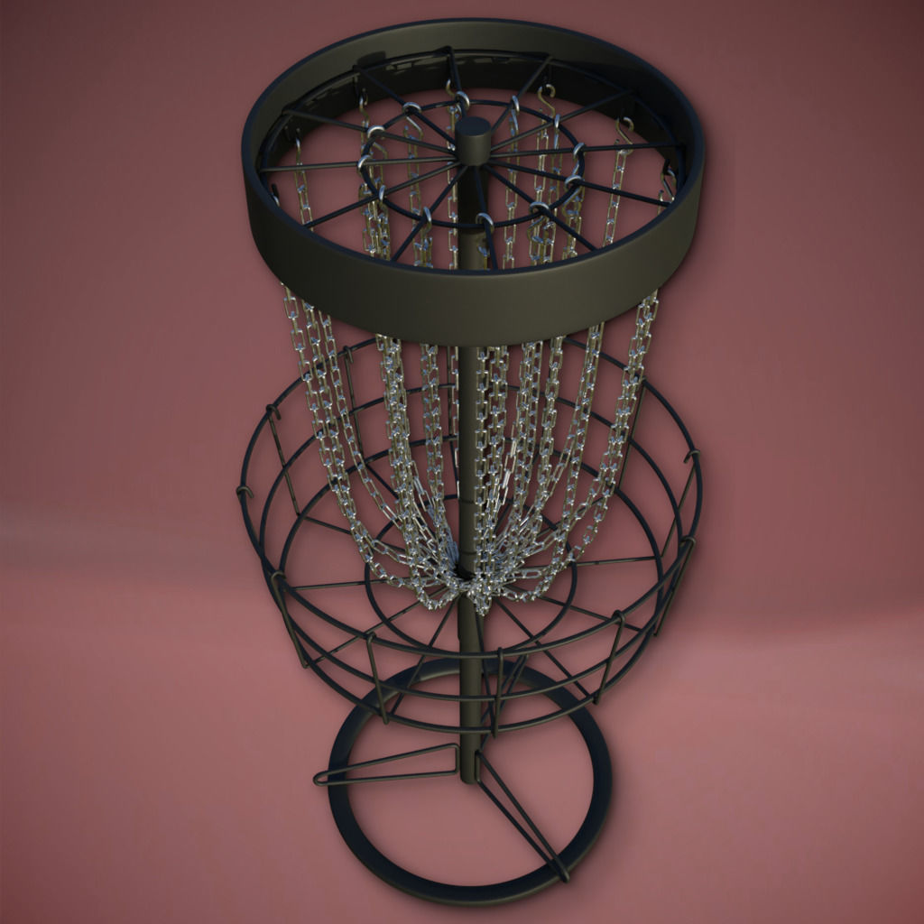Frisbee Golf Goal Basket 3D model | CGTrader