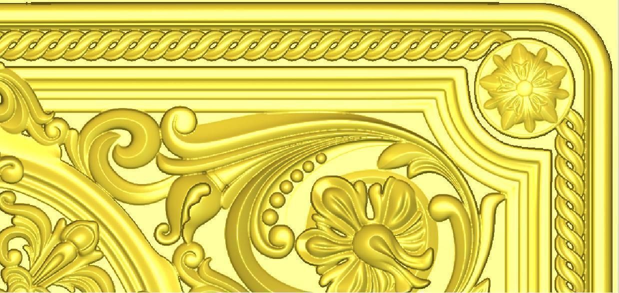 CNC relief 3D model in STL format ArtCAM panels 3D model 3D printable ...