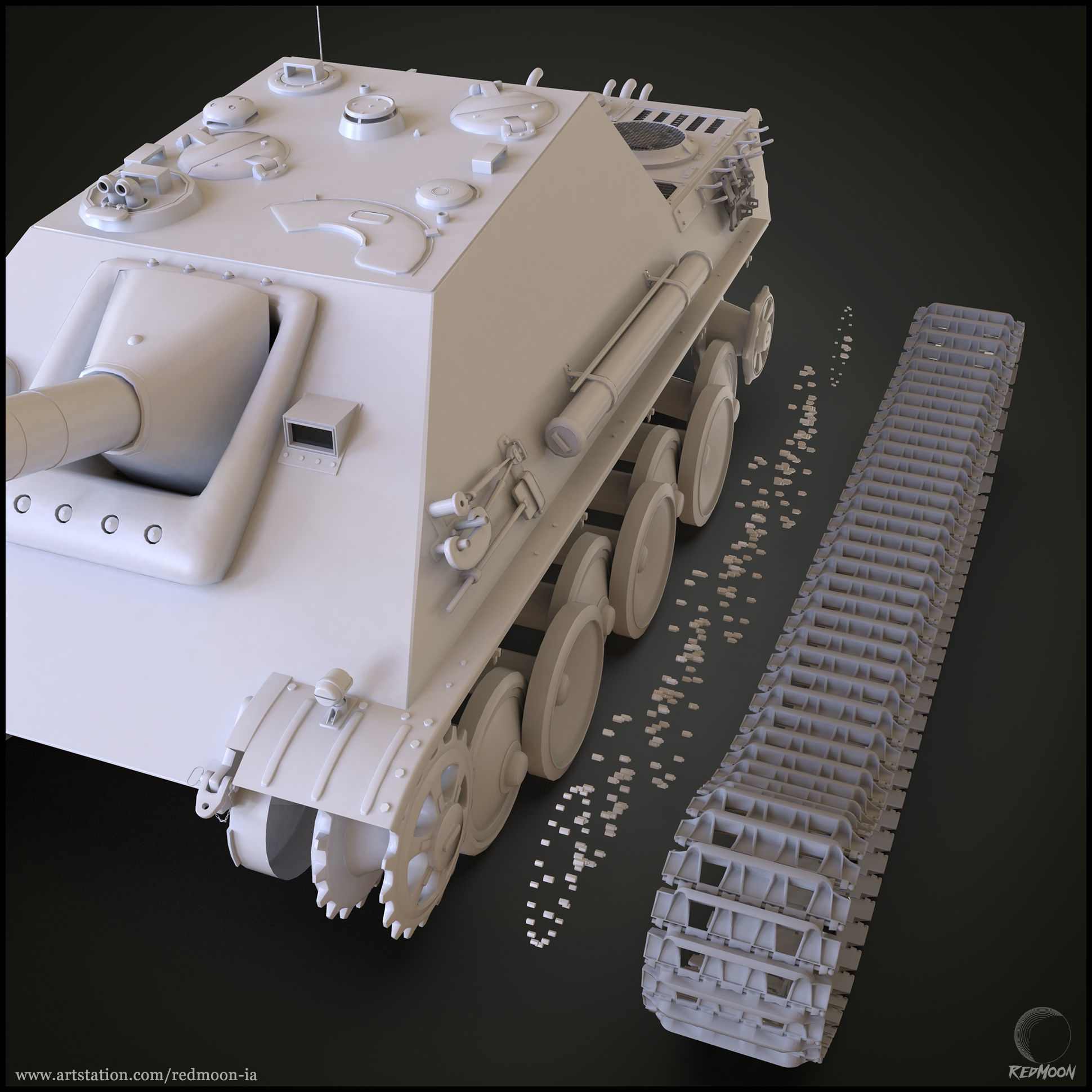 JAGDPANTHER Tank 3D model | CGTrader
