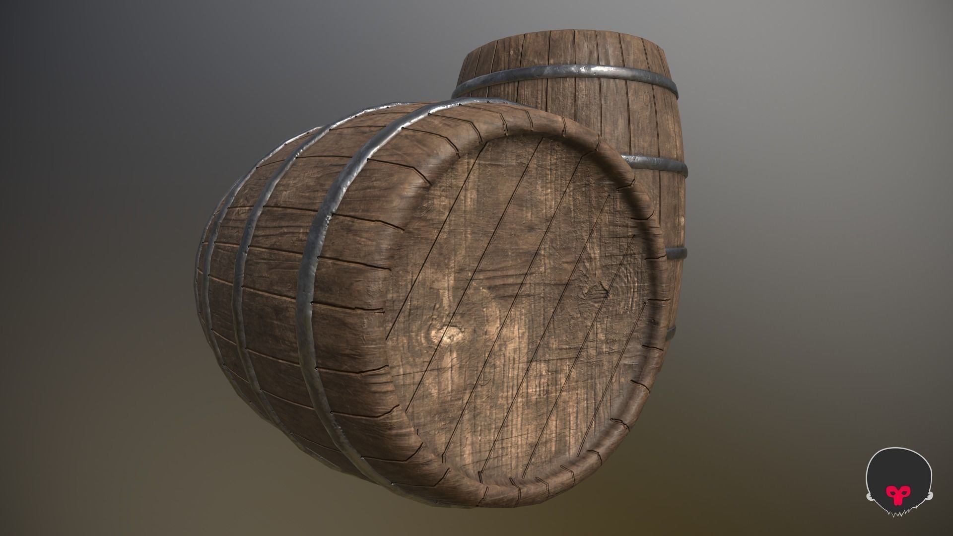 Wooden Barrel free VR / AR / low-poly 3D model | CGTrader