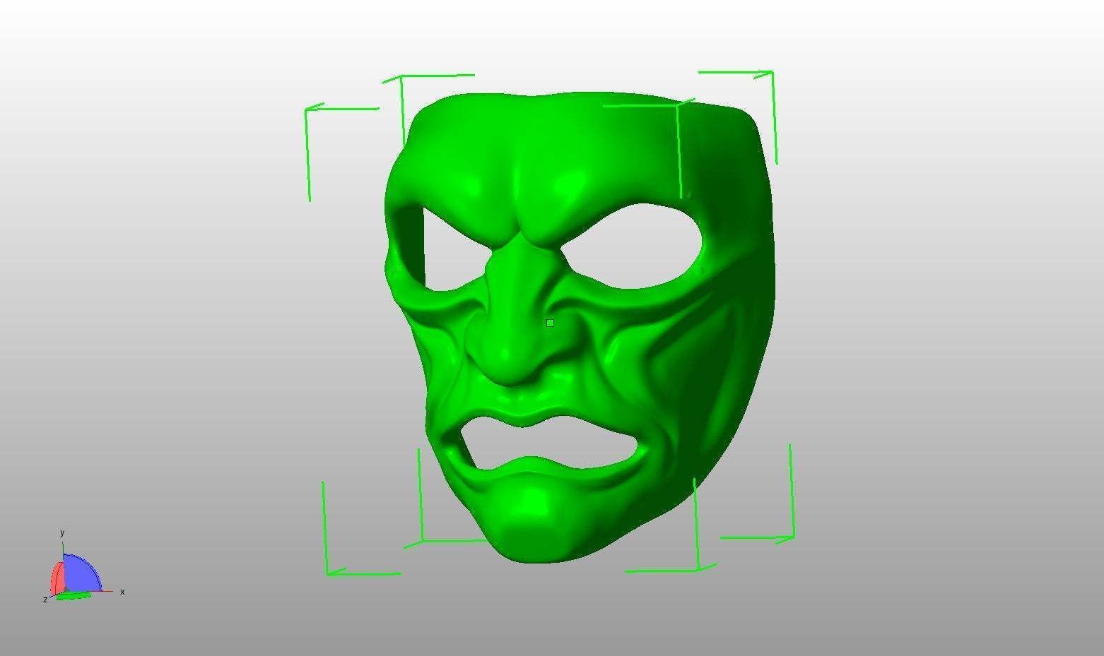 Samurai Traditional Japanese Mask 3D Print Ready STL 3D model 3D ...