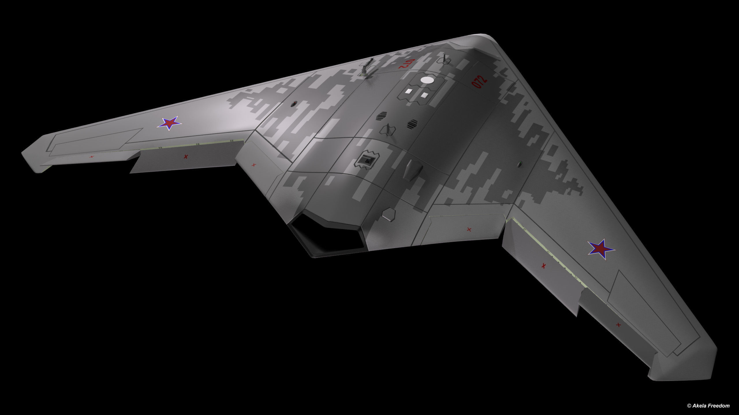 Sukhoi S-70 Hunter in Future 3D model animated | CGTrader