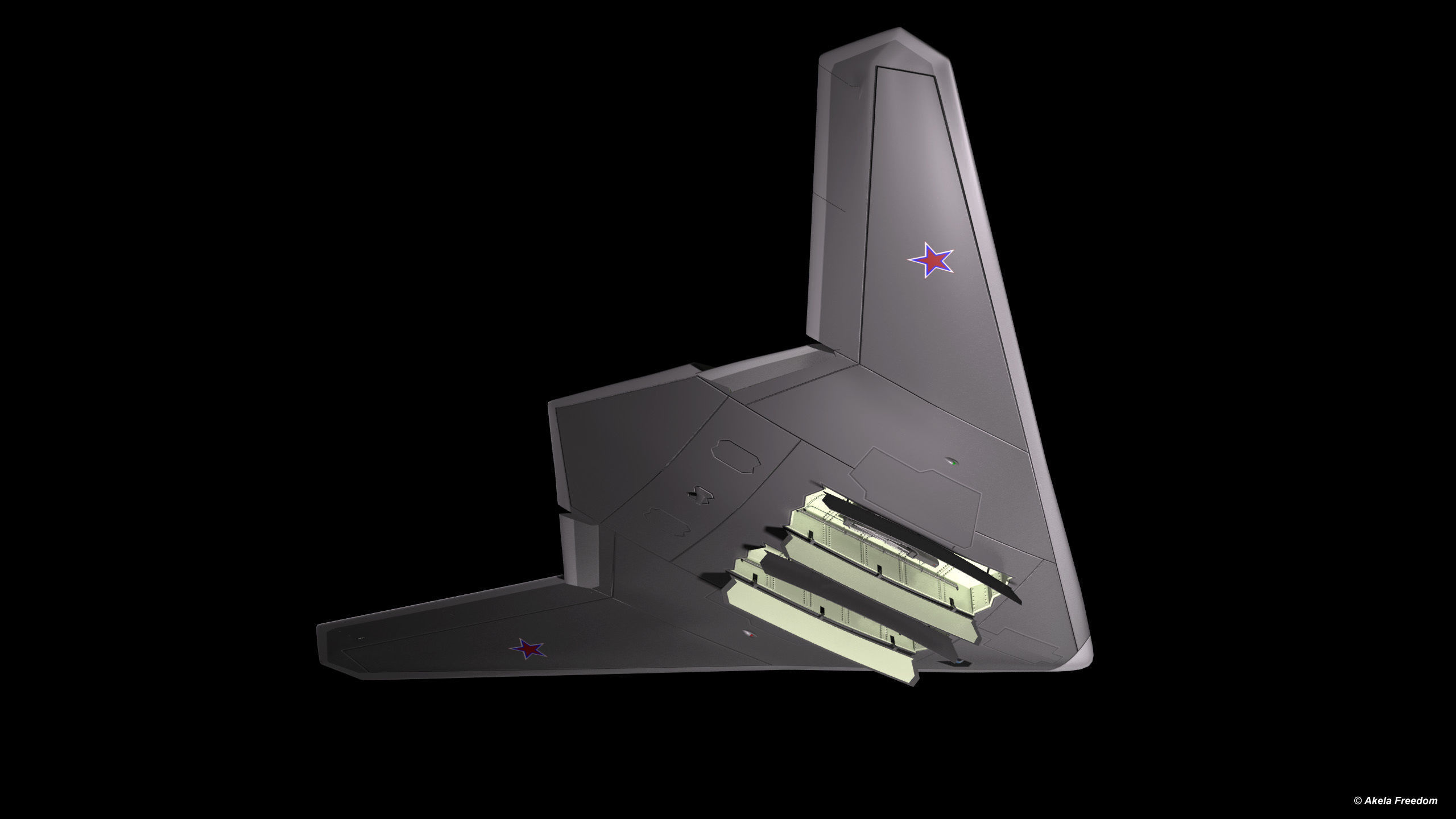 Sukhoi S-70 Hunter in Future 3D model animated | CGTrader