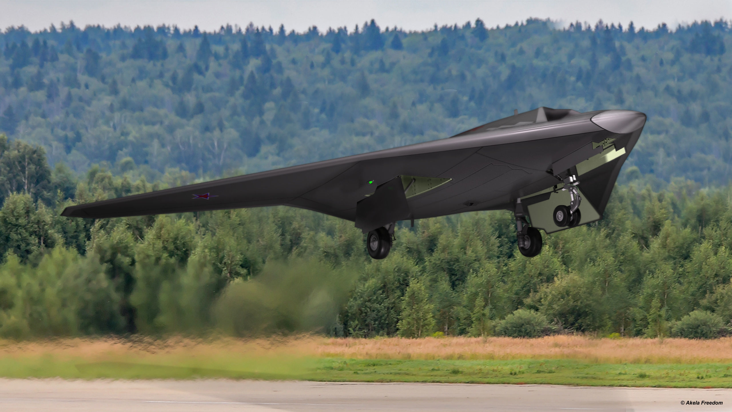 Sukhoi S-70 Hunter in Future 3D model animated | CGTrader