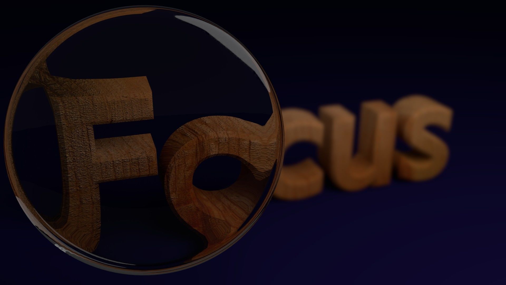 Focus Text Animation 3D model animated | CGTrader