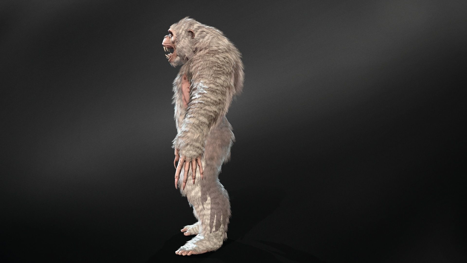 3D model Mythical Yeti VR / AR / low-poly rigged animated | CGTrader