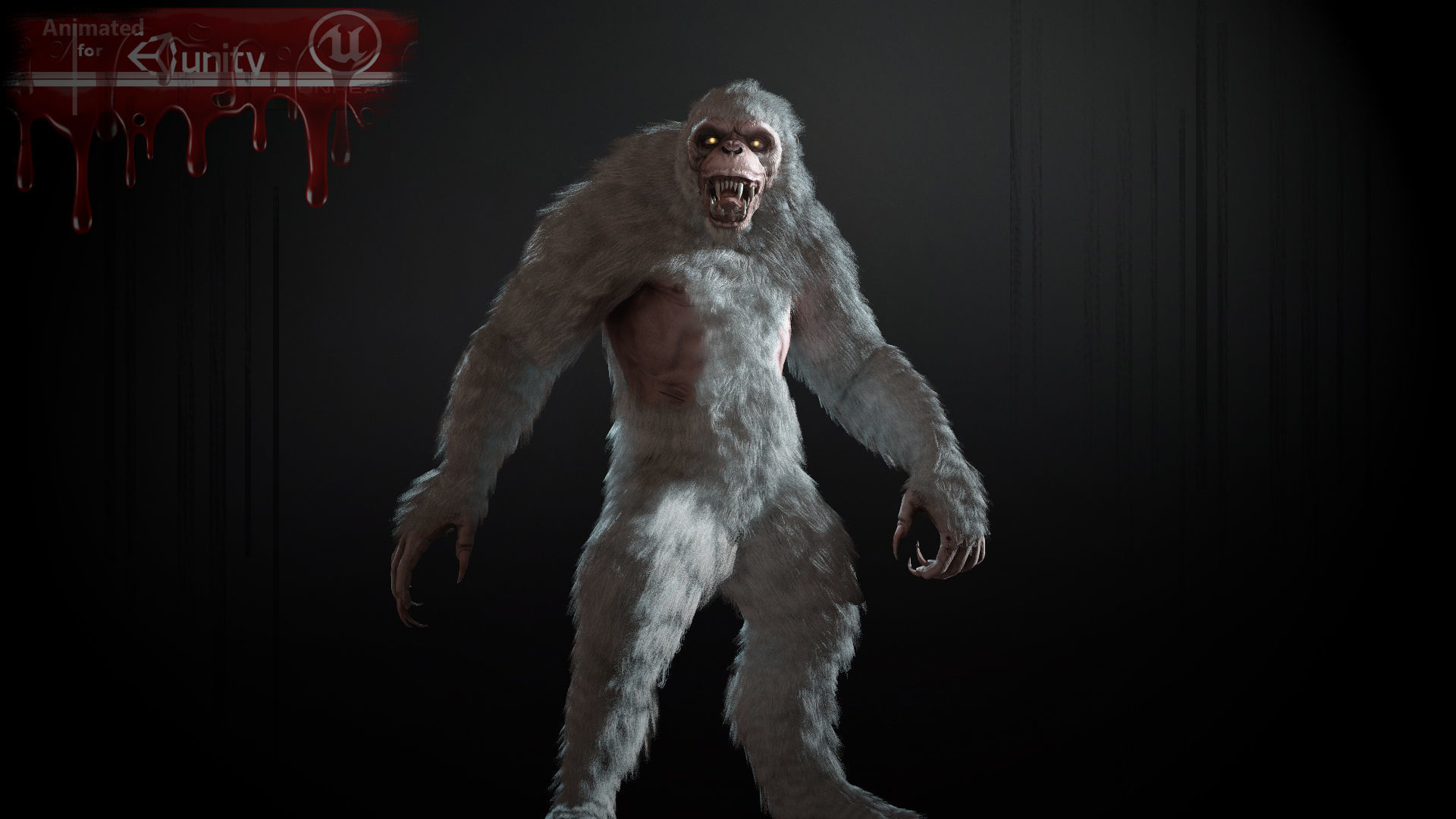 3D model Mythical Yeti VR / AR / low-poly rigged animated | CGTrader