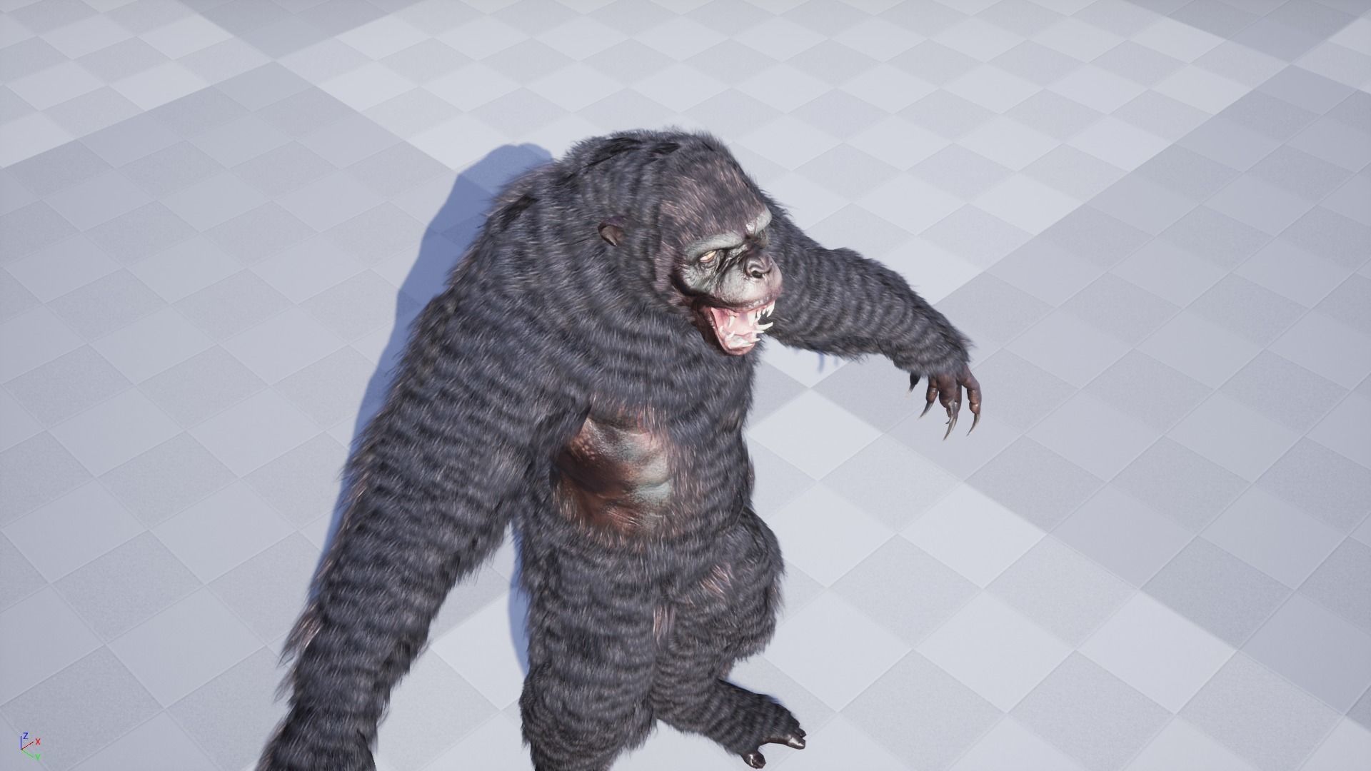 3D model Mythical Yeti VR / AR / low-poly rigged animated | CGTrader