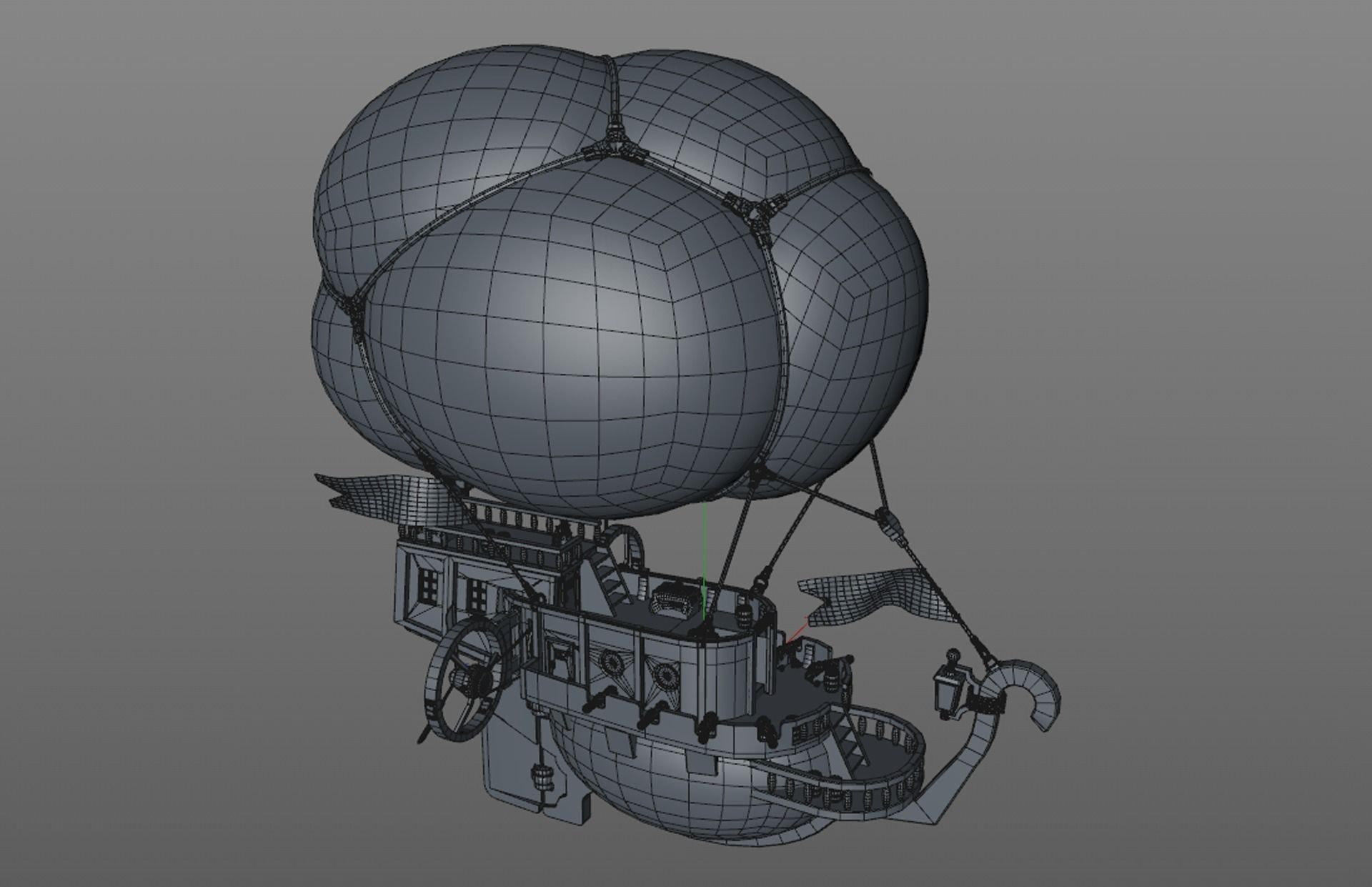3D model Airship VR / AR / low-poly OBJ 3DS FBX C4D | CGTrader.com
