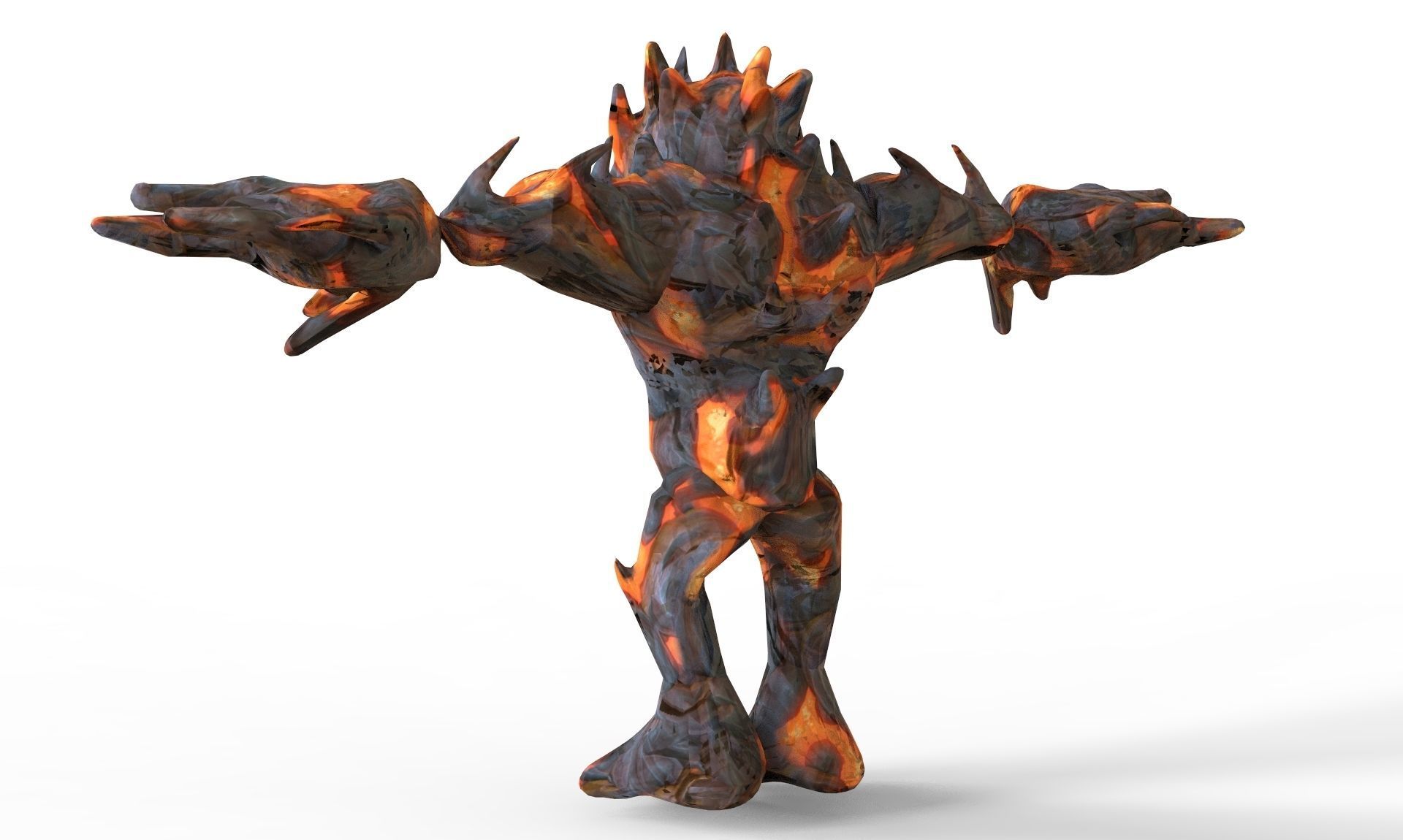 3D model Magma Monster VR / AR / low-poly | CGTrader