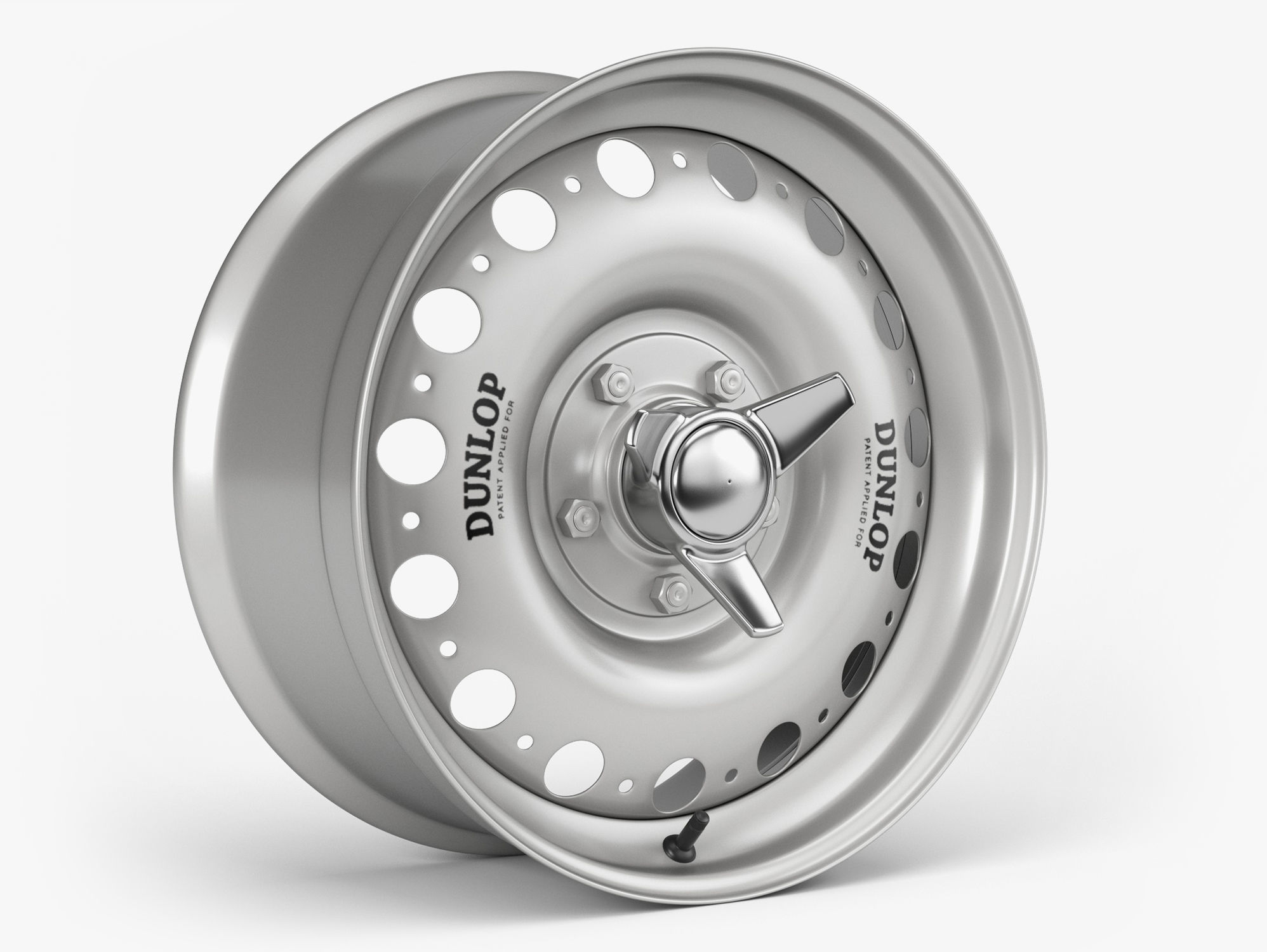 Dunlop D-Type Wheel 3D model | CGTrader