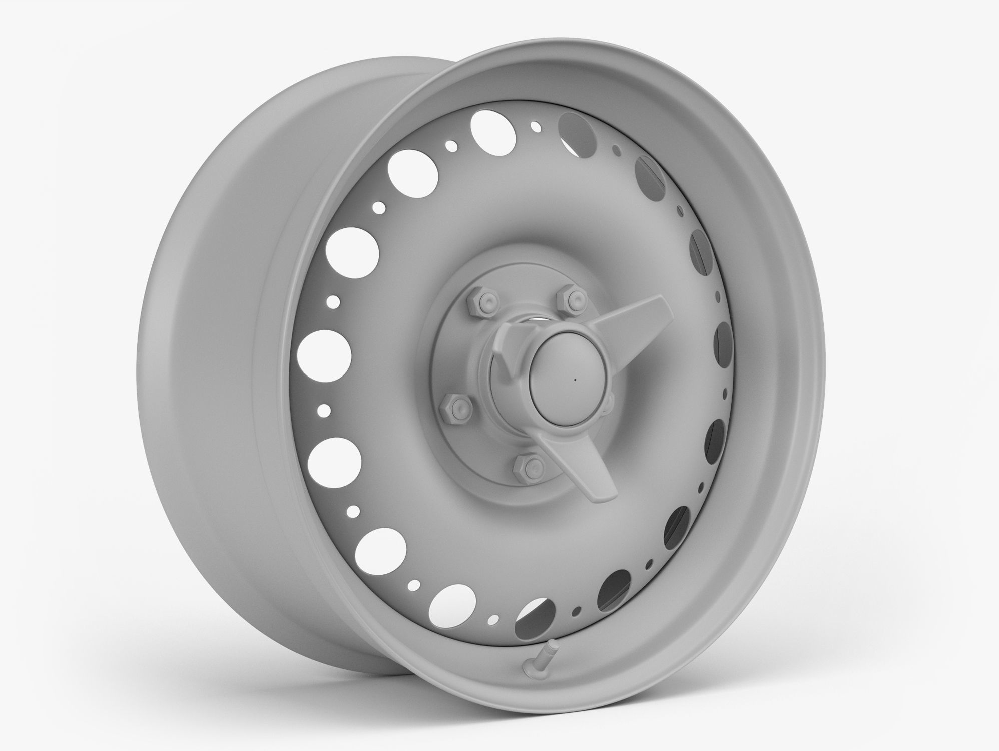 Dunlop D-Type Wheel 3D model | CGTrader