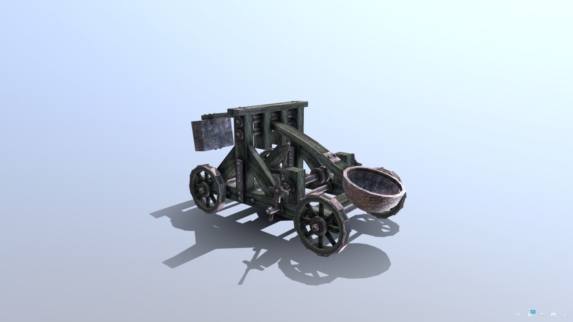 3D model Medieval Catapult VR / AR / low-poly | CGTrader