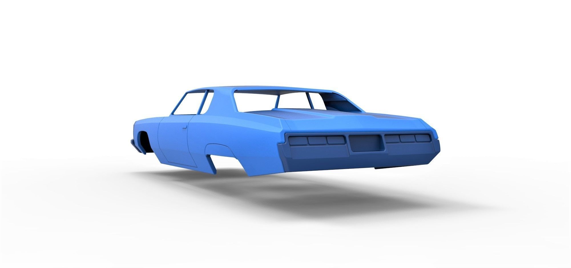 Shell Chevrolet Impala 1972 Scale 1 to 20 3D model 3D printable | CGTrader