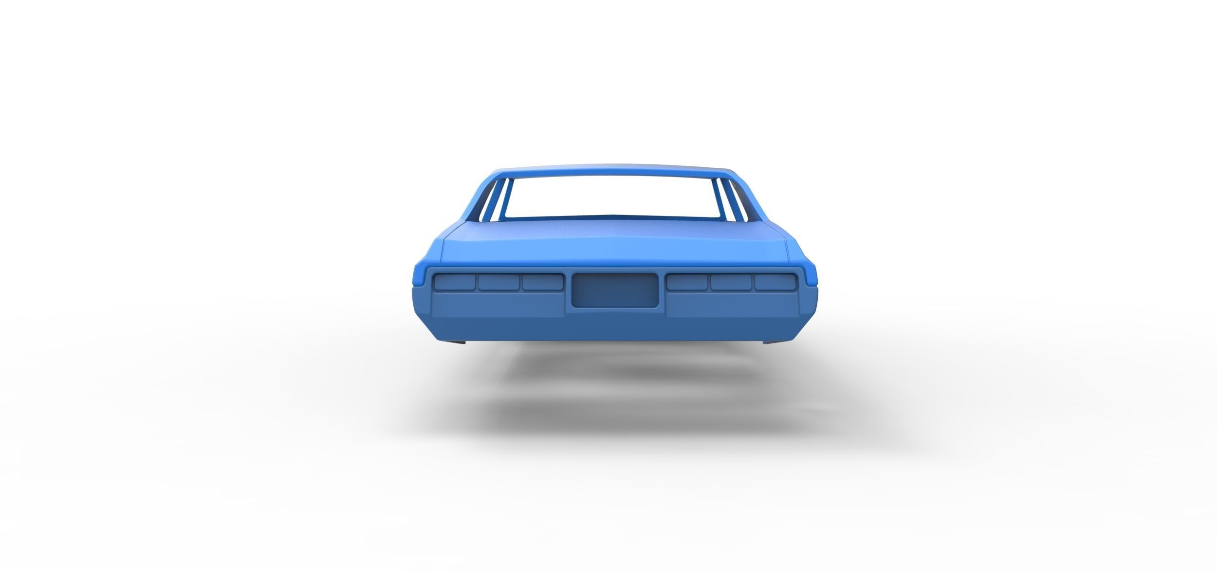 Shell Chevrolet Impala 1972 4 doors Scale 1 to 24 3D model 3D printable ...