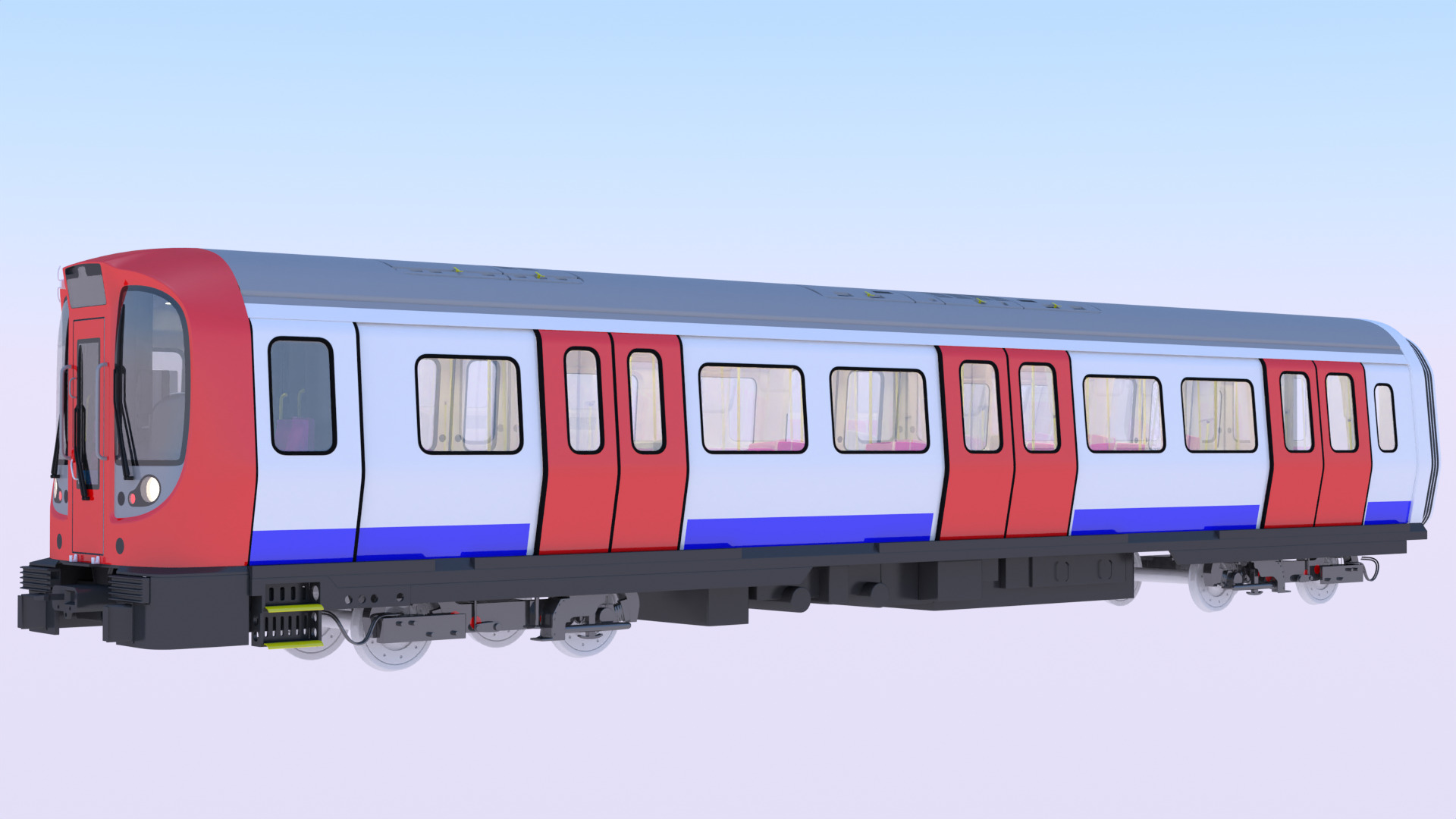London metro locomotive S8 3D model | CGTrader
