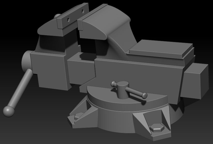 Bench Vice 3D model | CGTrader