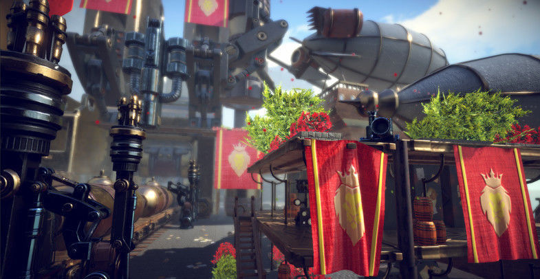 3D model Fantasy Steampunk sky city Kitbash VR / AR / low-poly | CGTrader