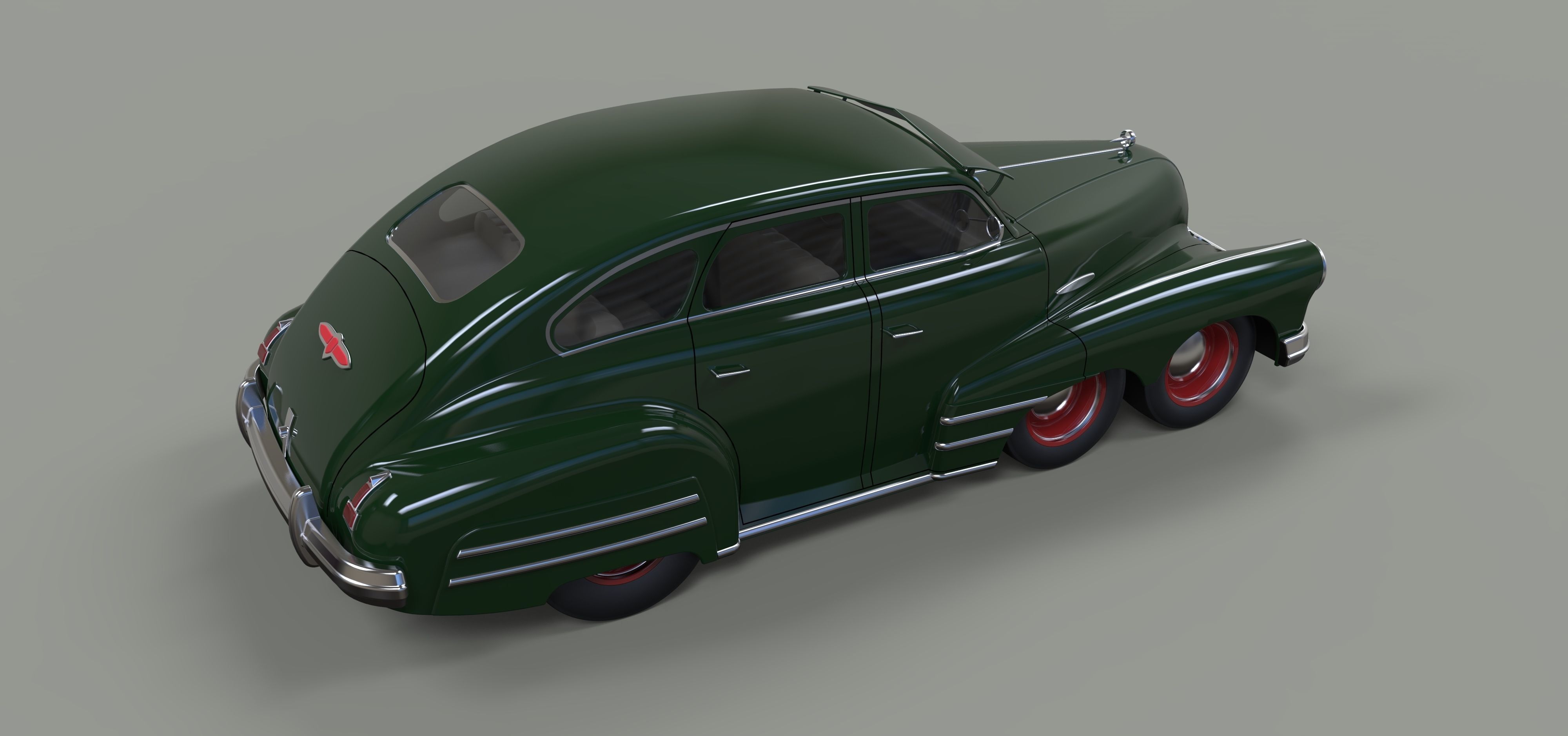 Six-wheeled concept 3D model | CGTrader