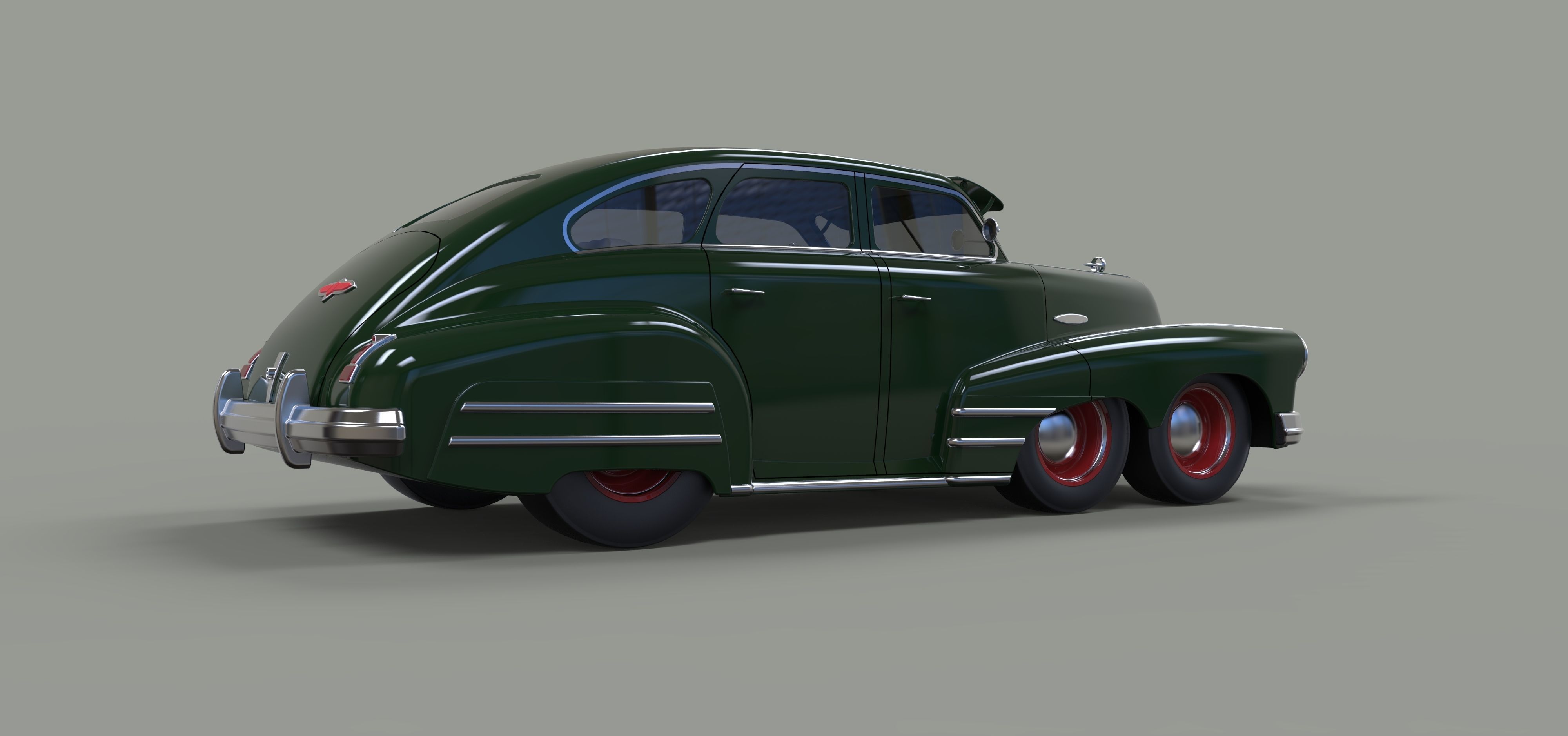 Six-wheeled concept 3D model | CGTrader