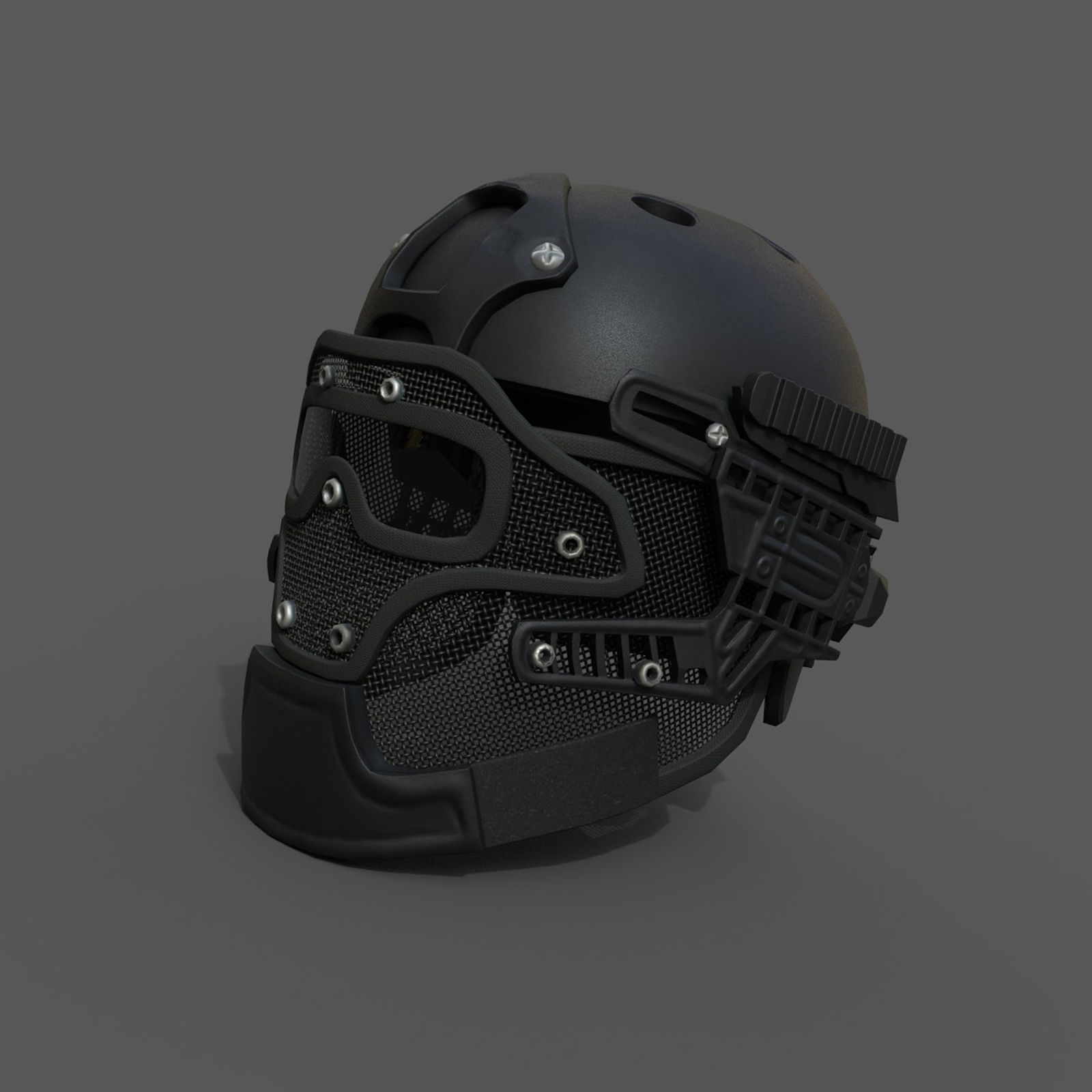 3D model Helmet scifi military combat VR / AR / low-poly | CGTrader