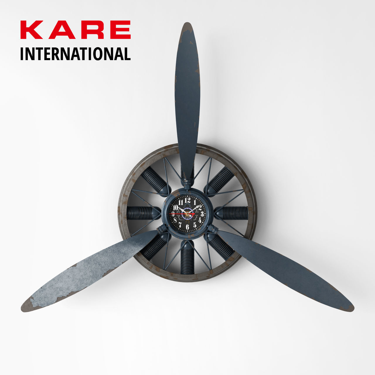 Wall Clock Propeller by KARE 3D model | CGTrader