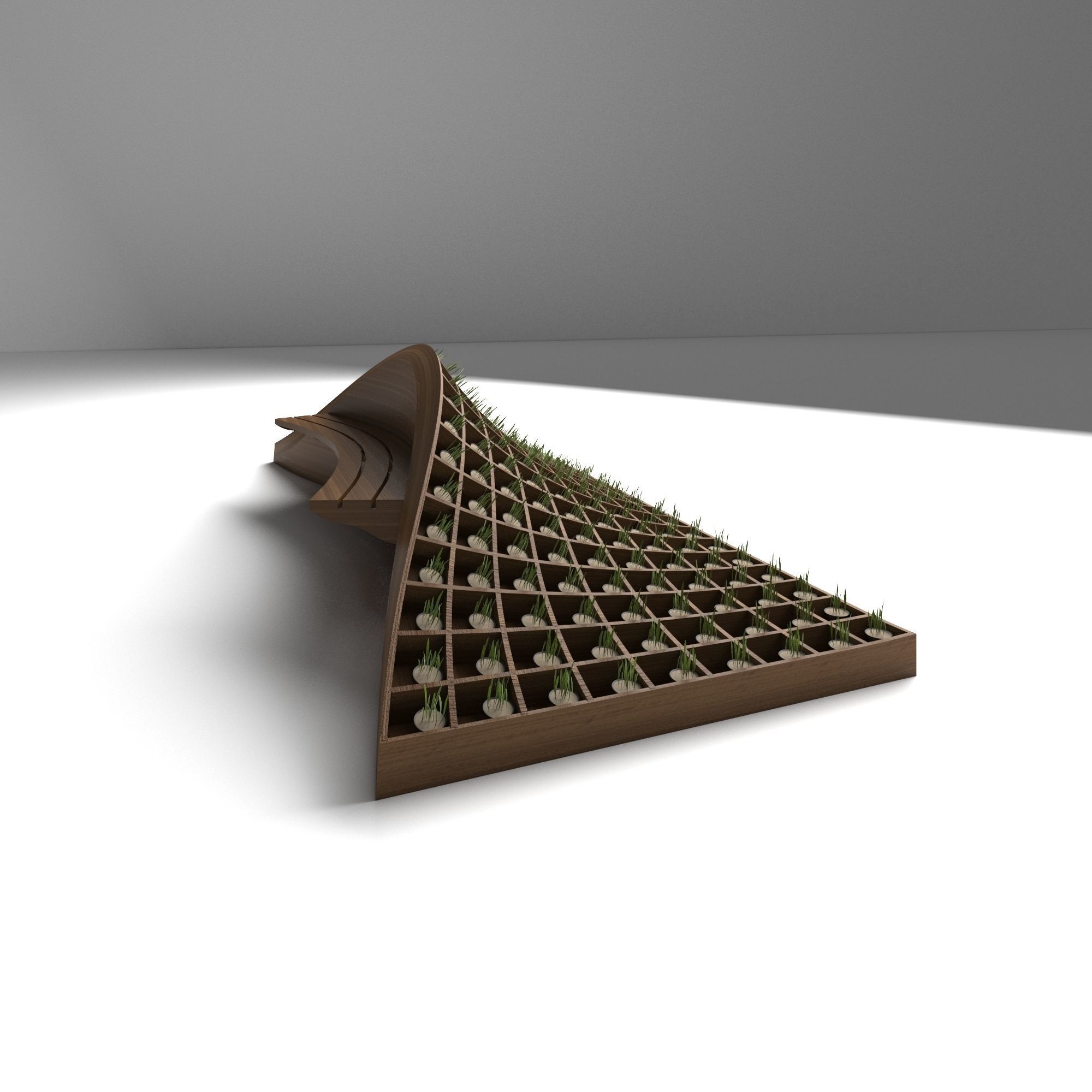 Organic Bench 3D model | CGTrader