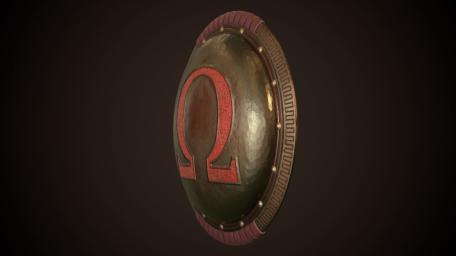 3D model Hoplite Shield Omega VR / AR / low-poly | CGTrader