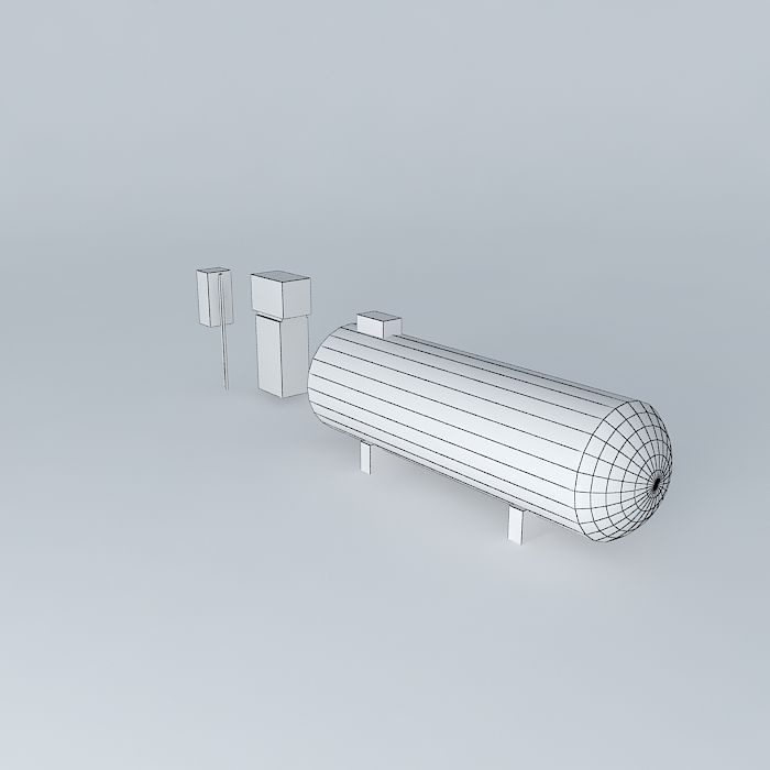 Gas tank free 3D model | CGTrader