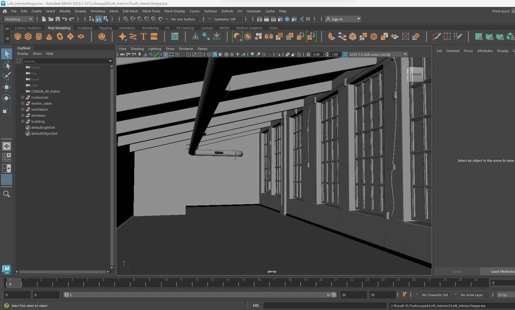 Loft interior Scene 3 3D model | CGTrader