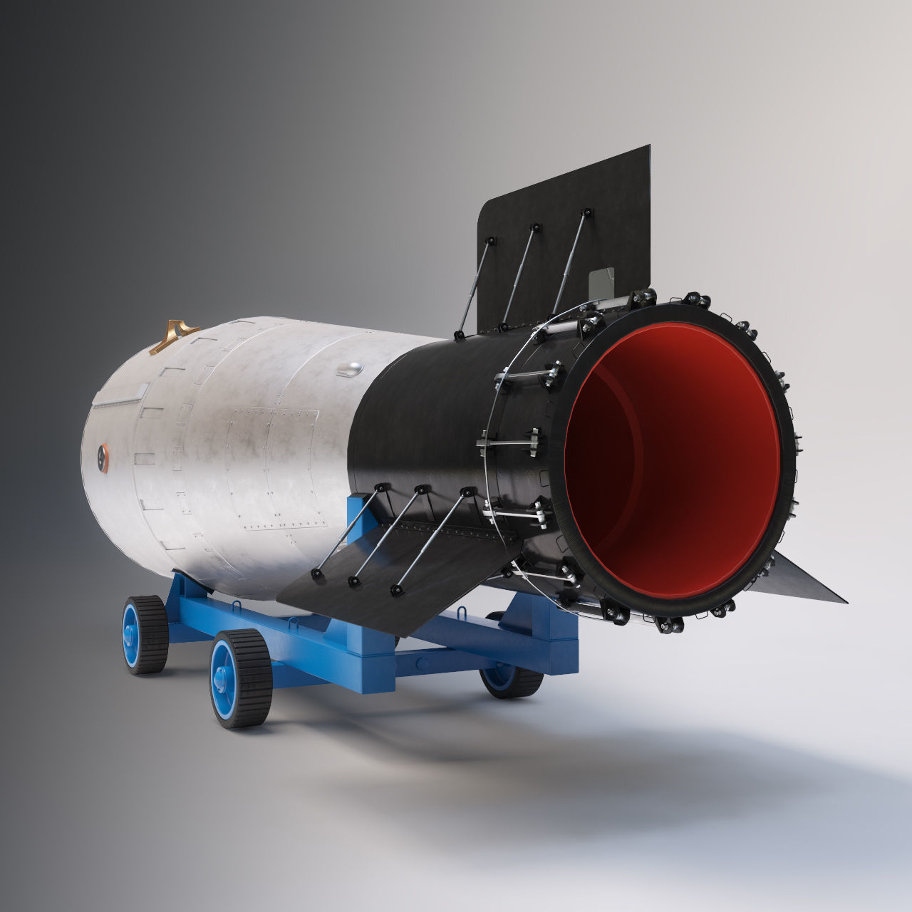 AH602 Tsar Bomba - The Soviet RDS-202 hydrogen bomb 3D model | CGTrader AH602 Tsar Bomba - The Soviet RDS-202 hydrogen bomb 3D model | CGTrader