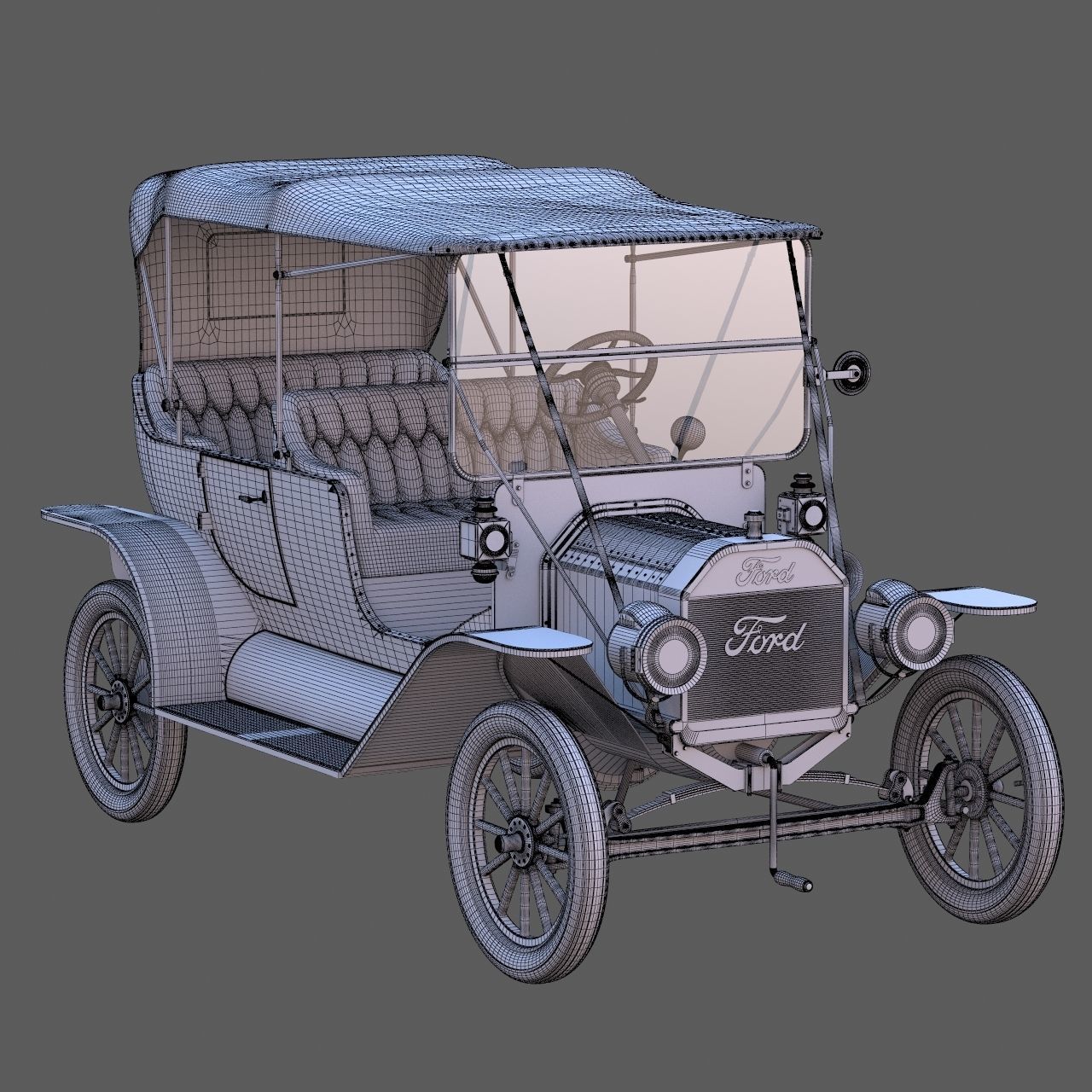 Ford T Touring 3D model | CGTrader