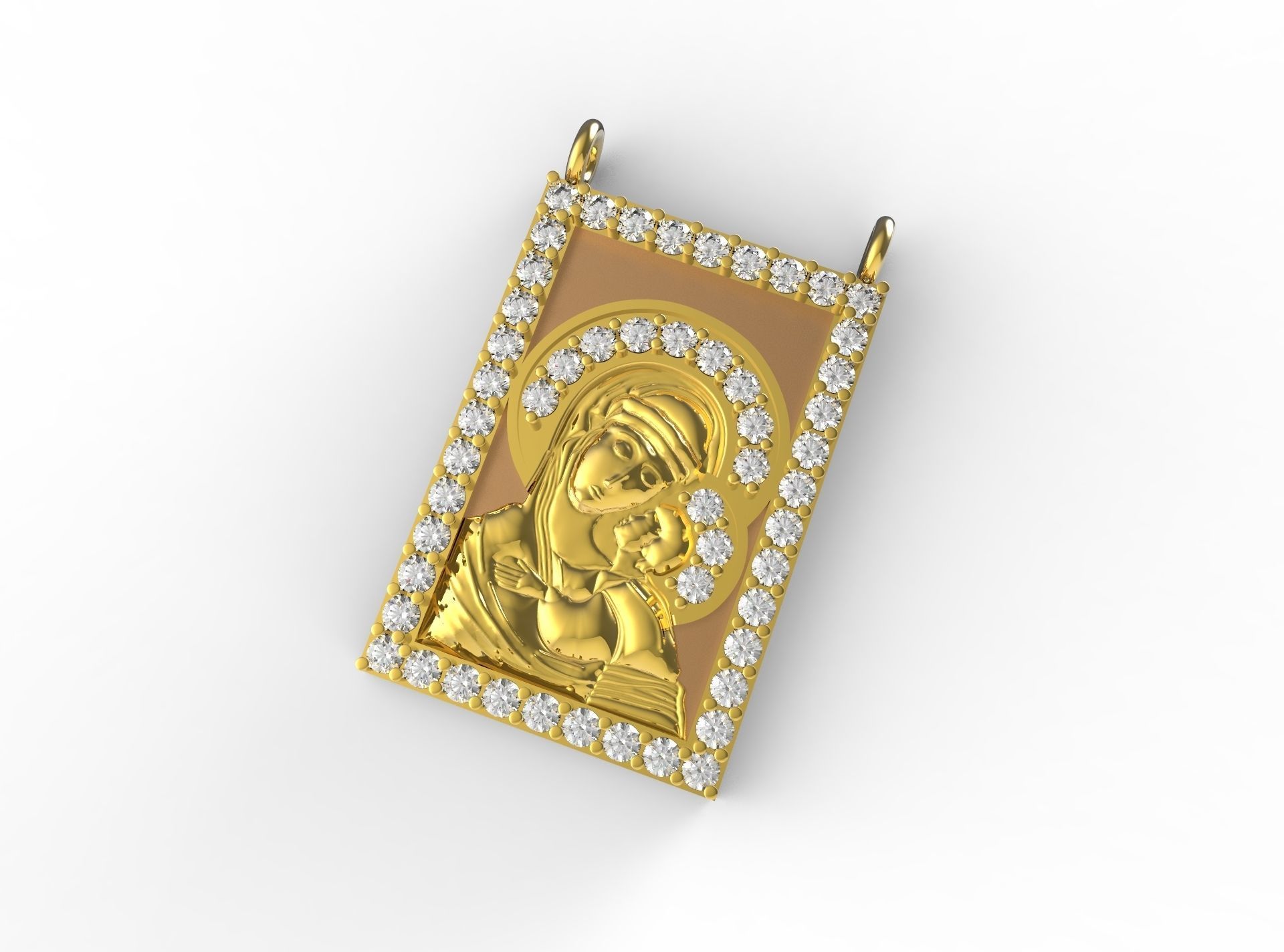 Escapulario Jesus Cristo e Maria - Scapular Jesus Christ 3D model ...