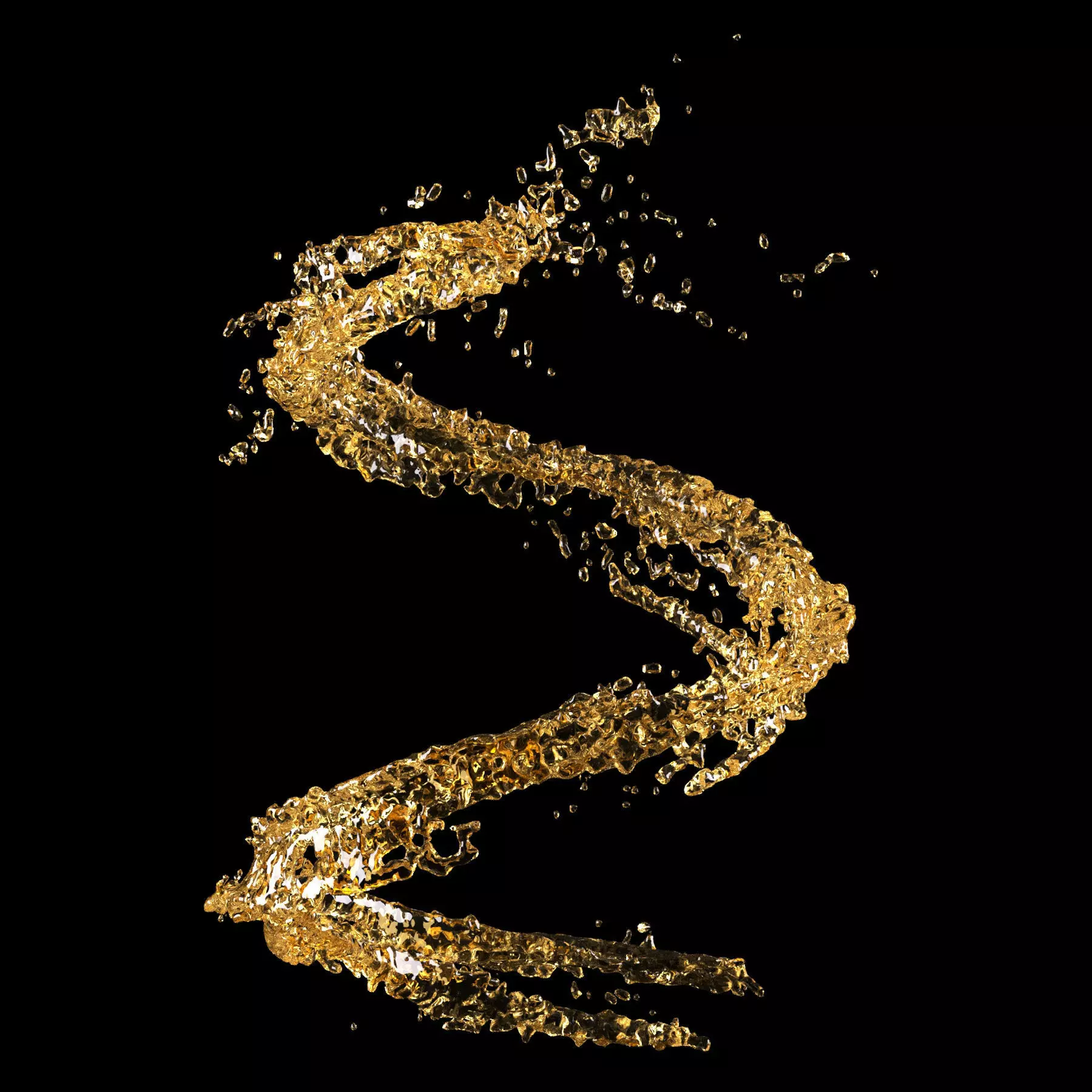 Apple Juice Splash 3D model | CGTrader