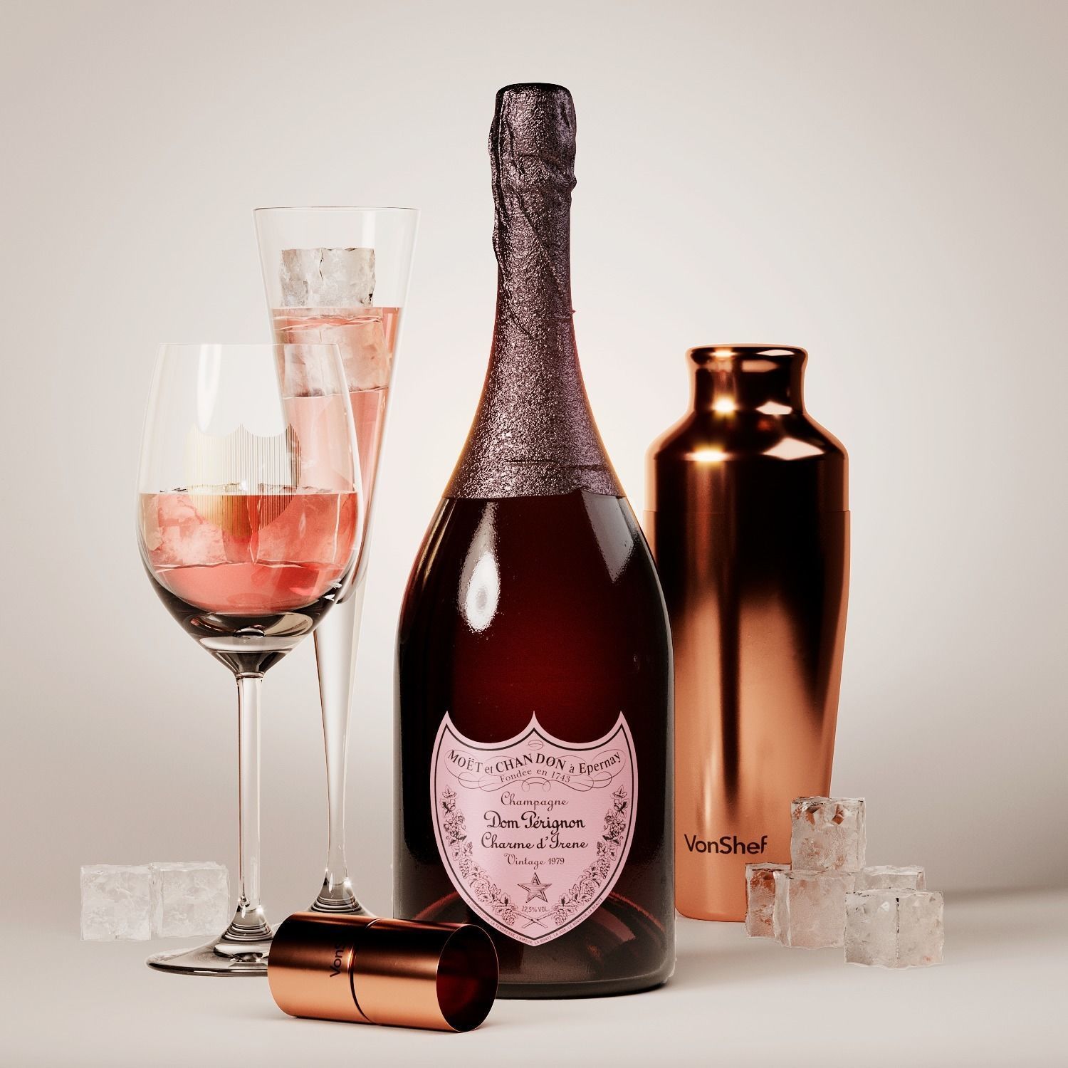 Dom Perignon Set 3D model | CGTrader