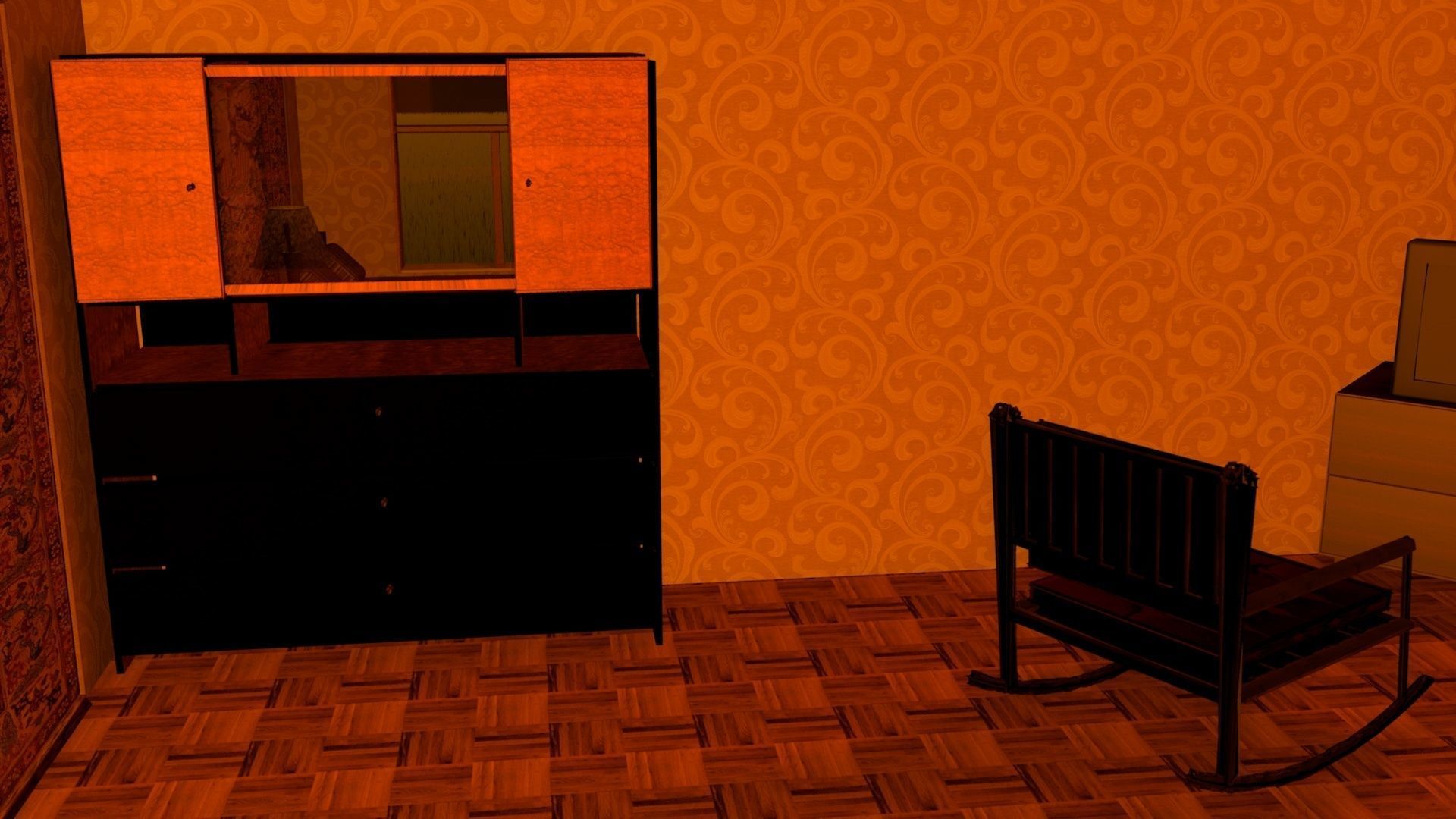 Soviet room 3D model | CGTrader