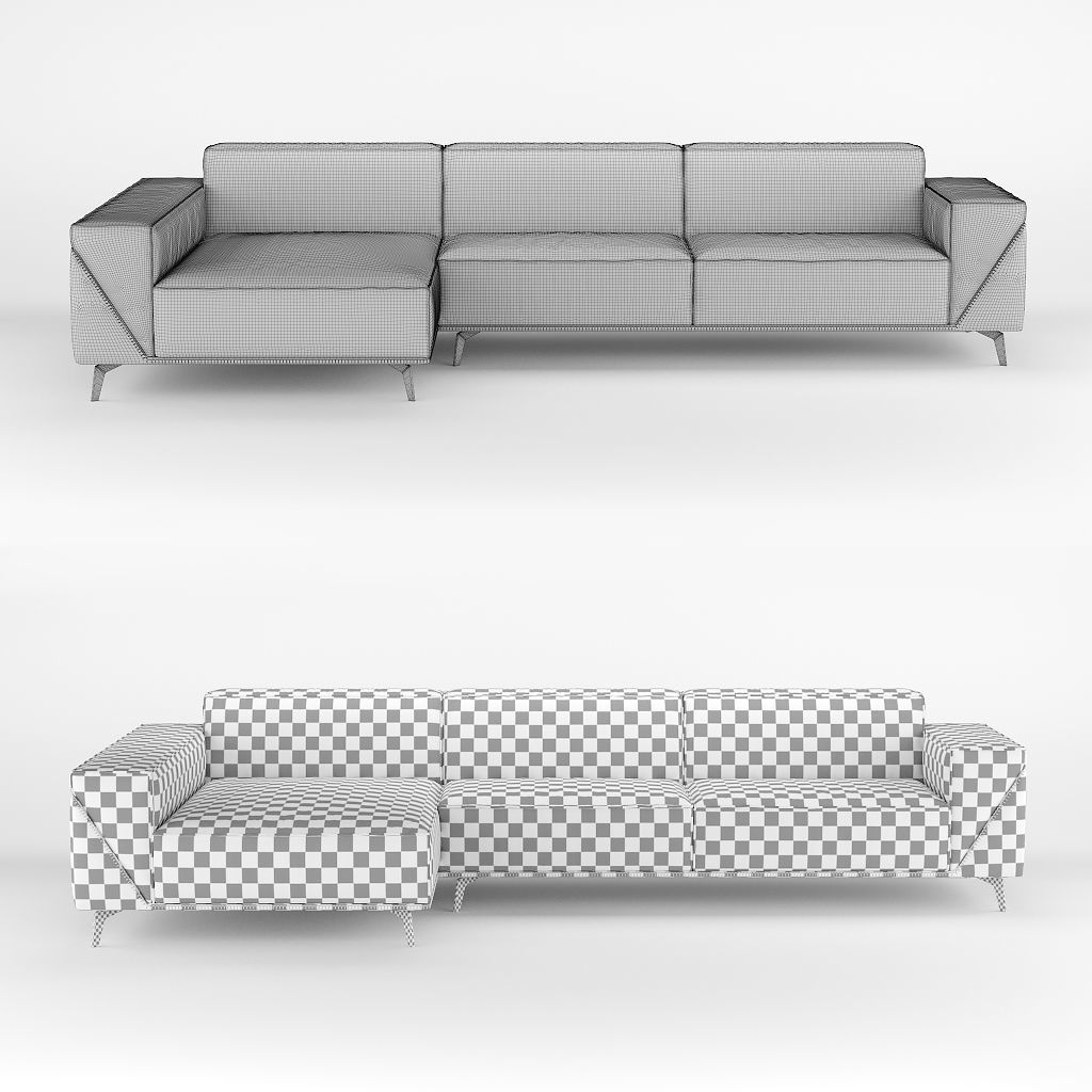 Gamma Edwin sofa 3D model | CGTrader