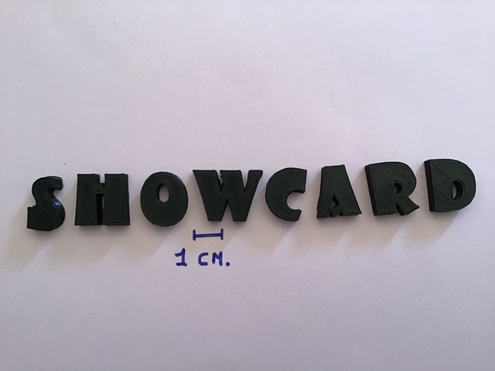 SHOWCARD font uppercase and lowercase 3D Letters STL FILE 3D model 3D ...