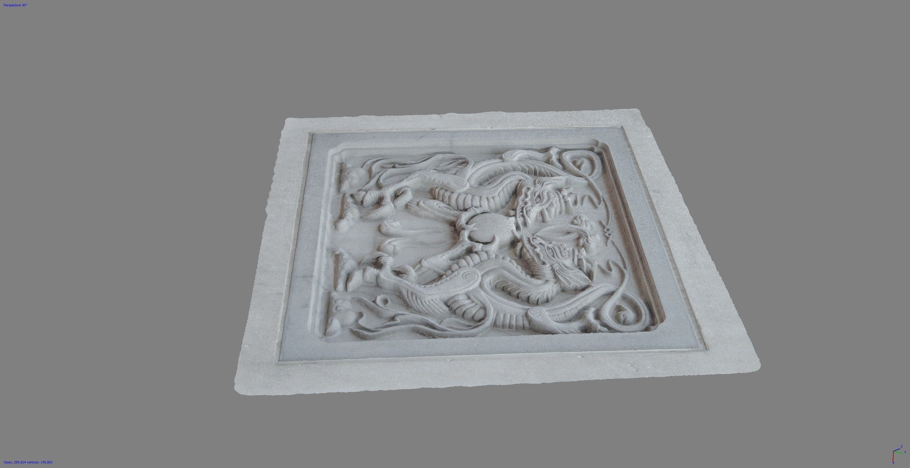 Chinese Dragon bas-relief in chinatown Washington DC free 3D model ...
