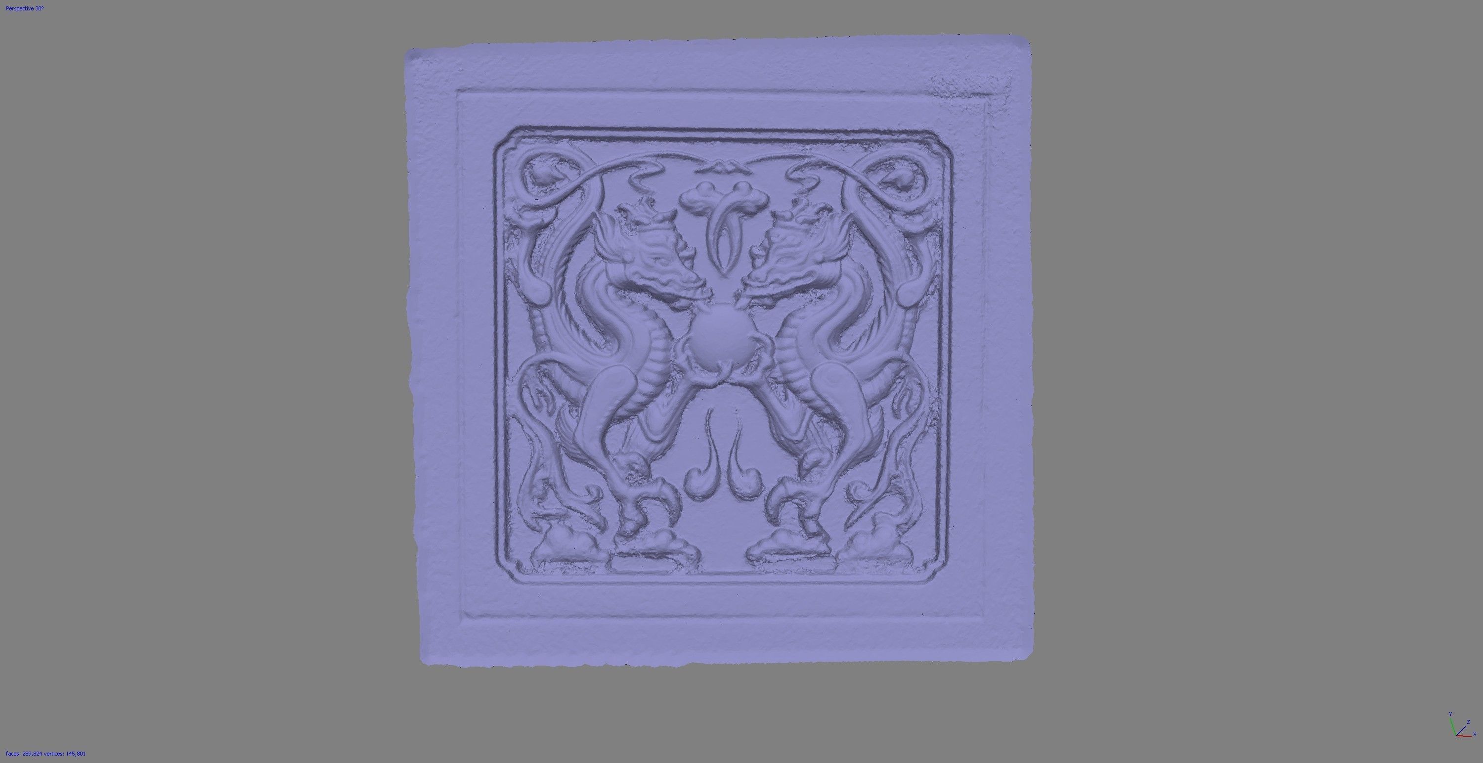 Chinese Dragon bas-relief in chinatown Washington DC free 3D model ...