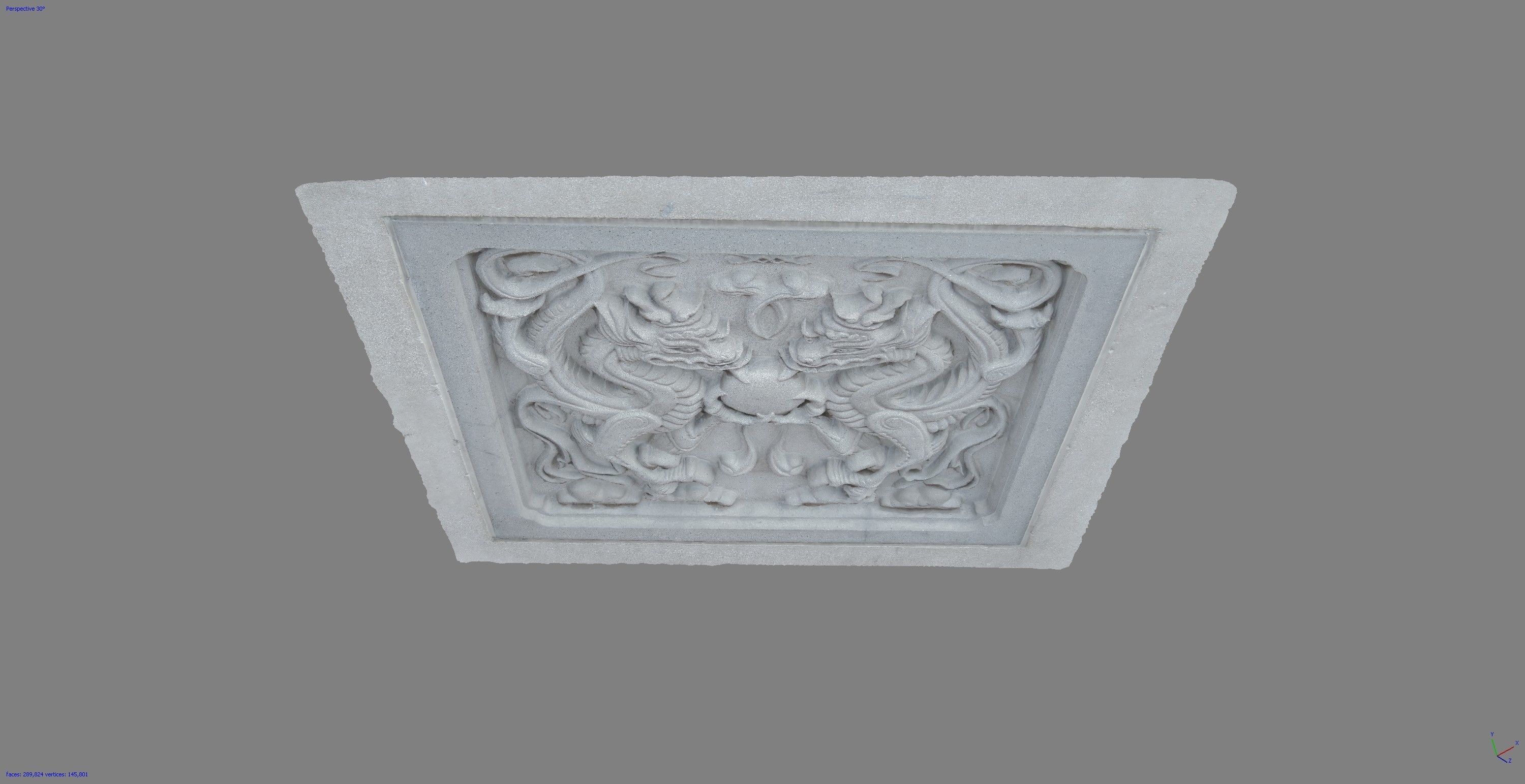 Chinese Dragon bas-relief in chinatown Washington DC free 3D model ...